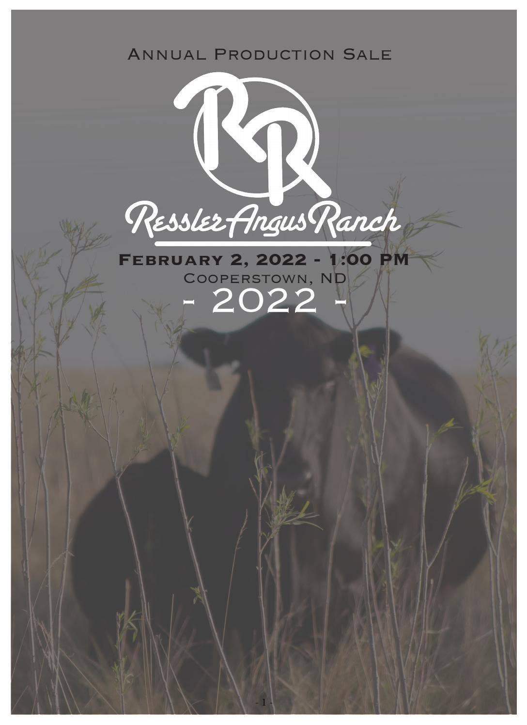 Ressler Angus Ranch - 2022 Annual Production Sale Catalog by Focus ...