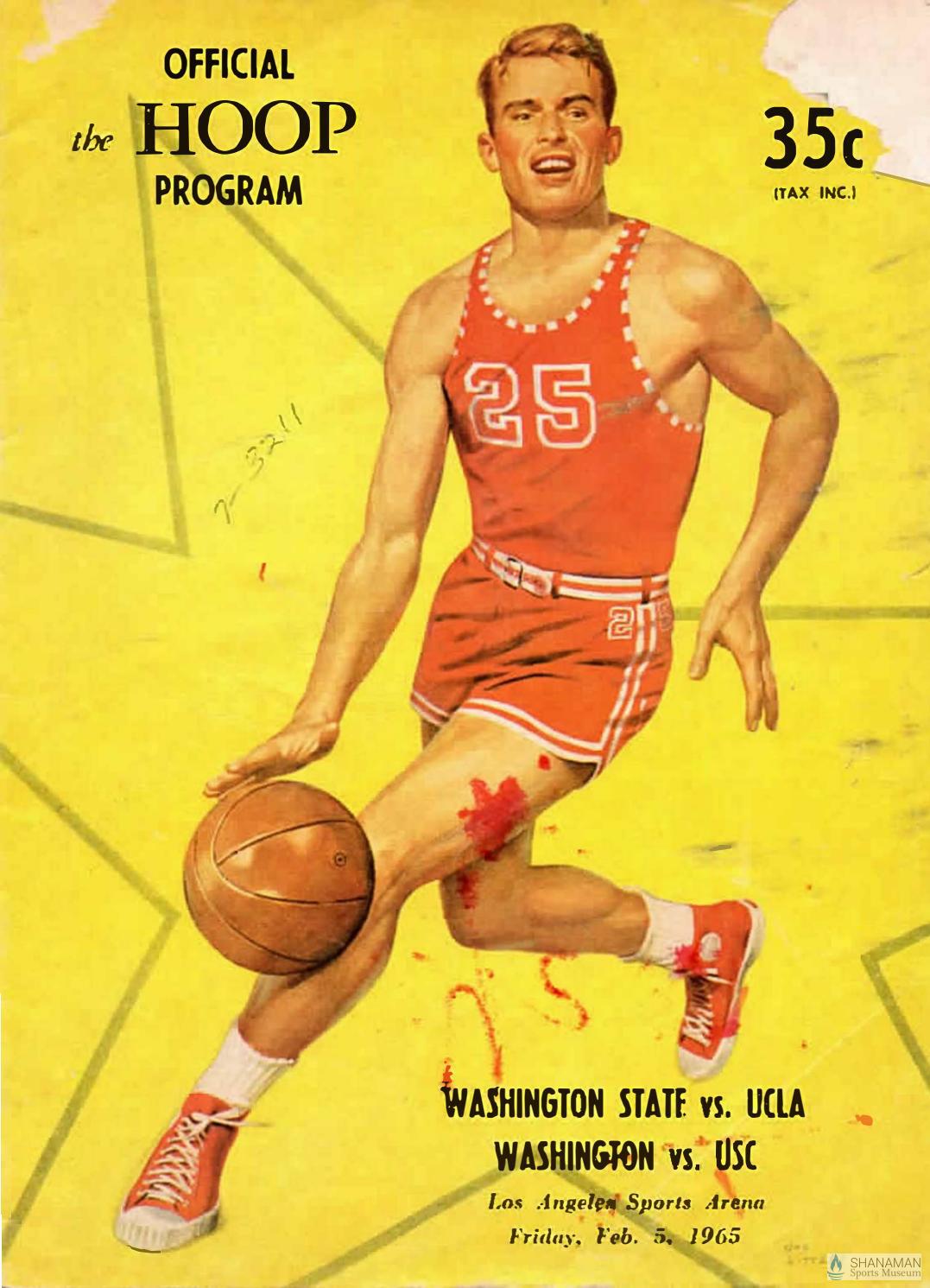 1965 Washington State University Basketball vs. UCLA, University of ...