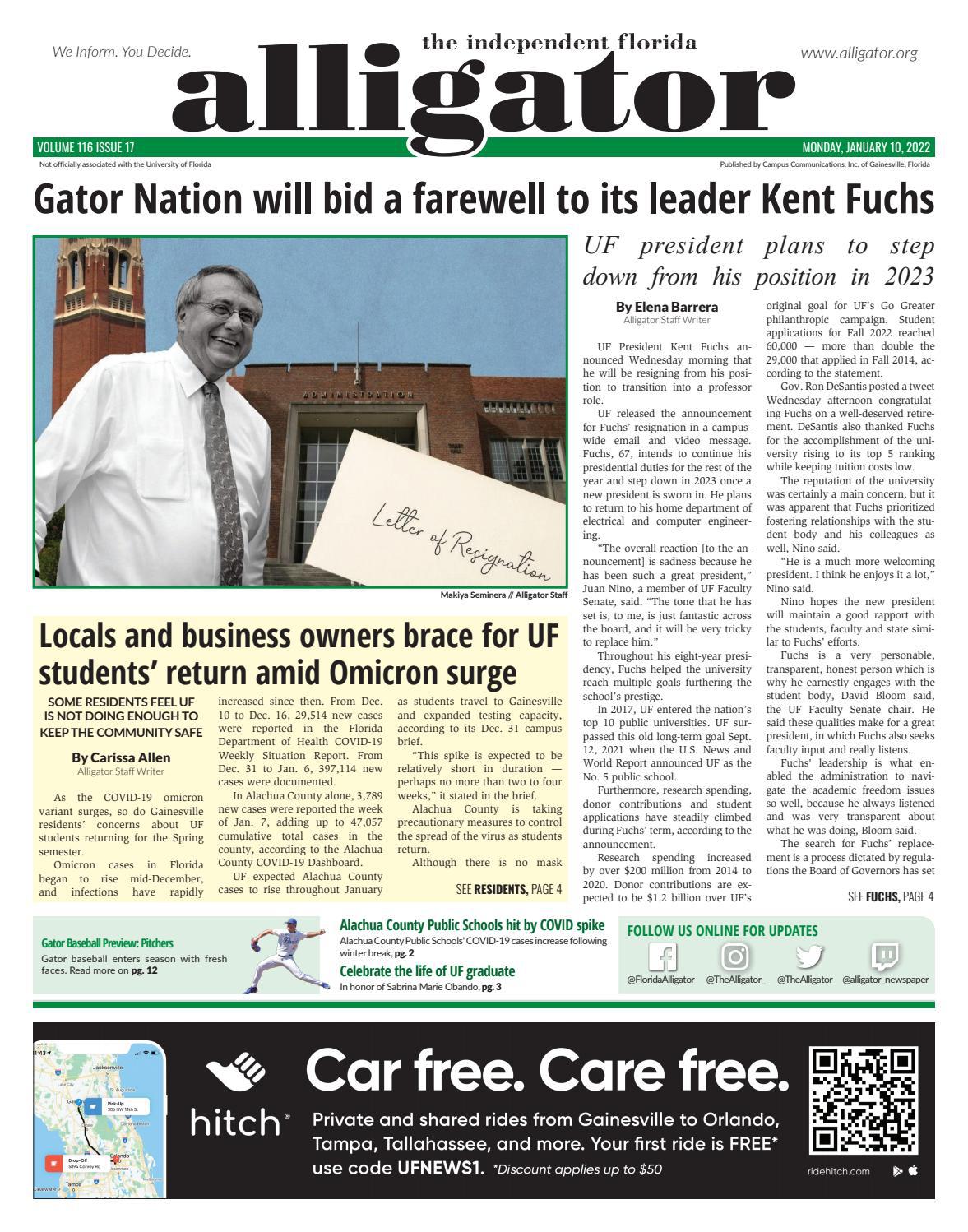 Jan. 10, 2022 by The Independent Florida Alligator - Issuu