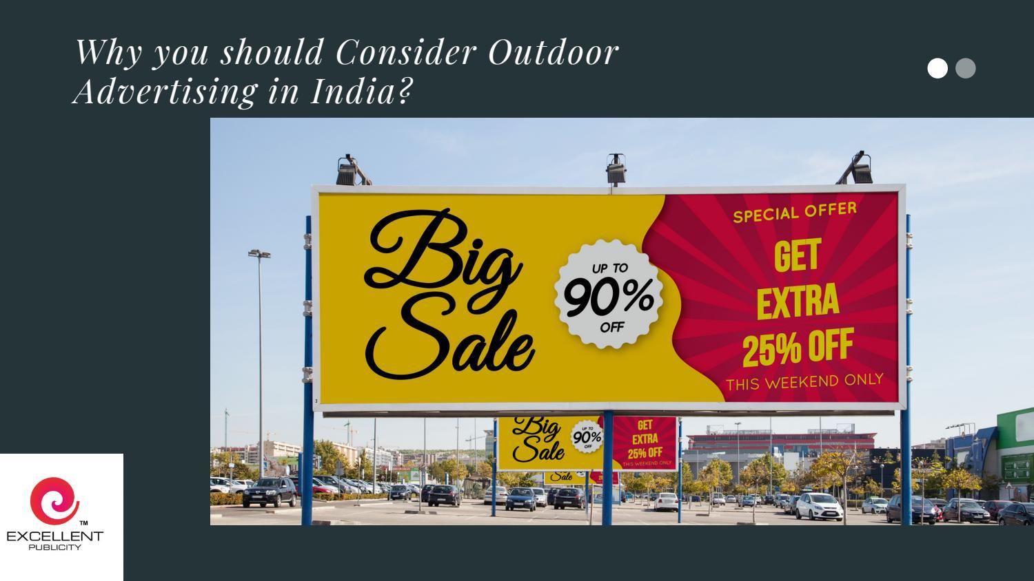 Why you should Consider Outdoor Advertising in India? by Excellent ...