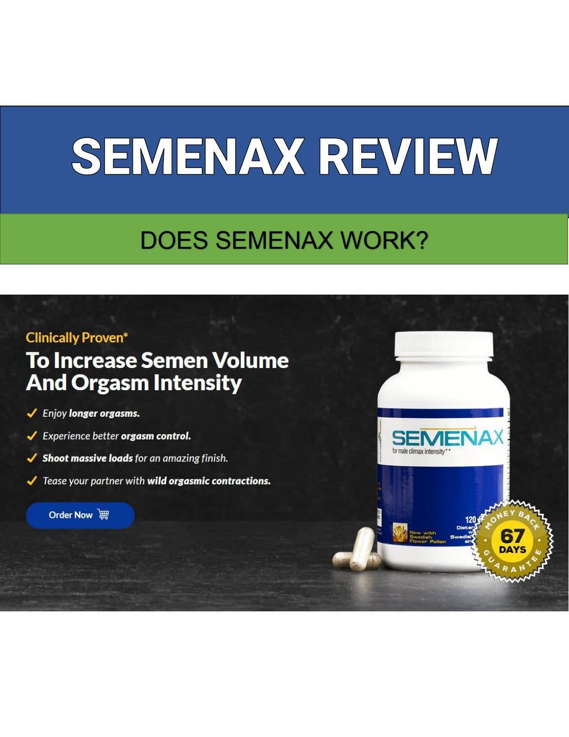 Semenax Review - Semenax Volume Enhancer Reviews [Best semen volume ...