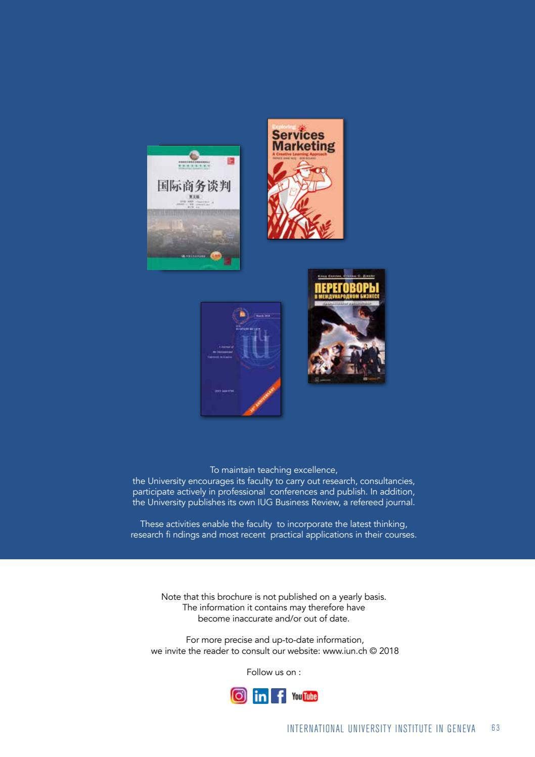 IUG Brochure Winter 2021-2022 by JMSC - Issuu