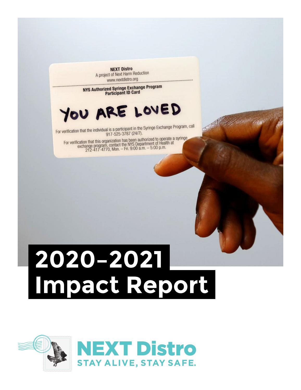 NEXT Distro 2020-2021 Impact Report by nextdistro - Issuu