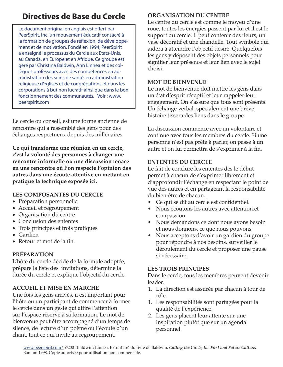 Explicatif du Circle-Guidelines-French circle way by Bruno TISON - Issuu