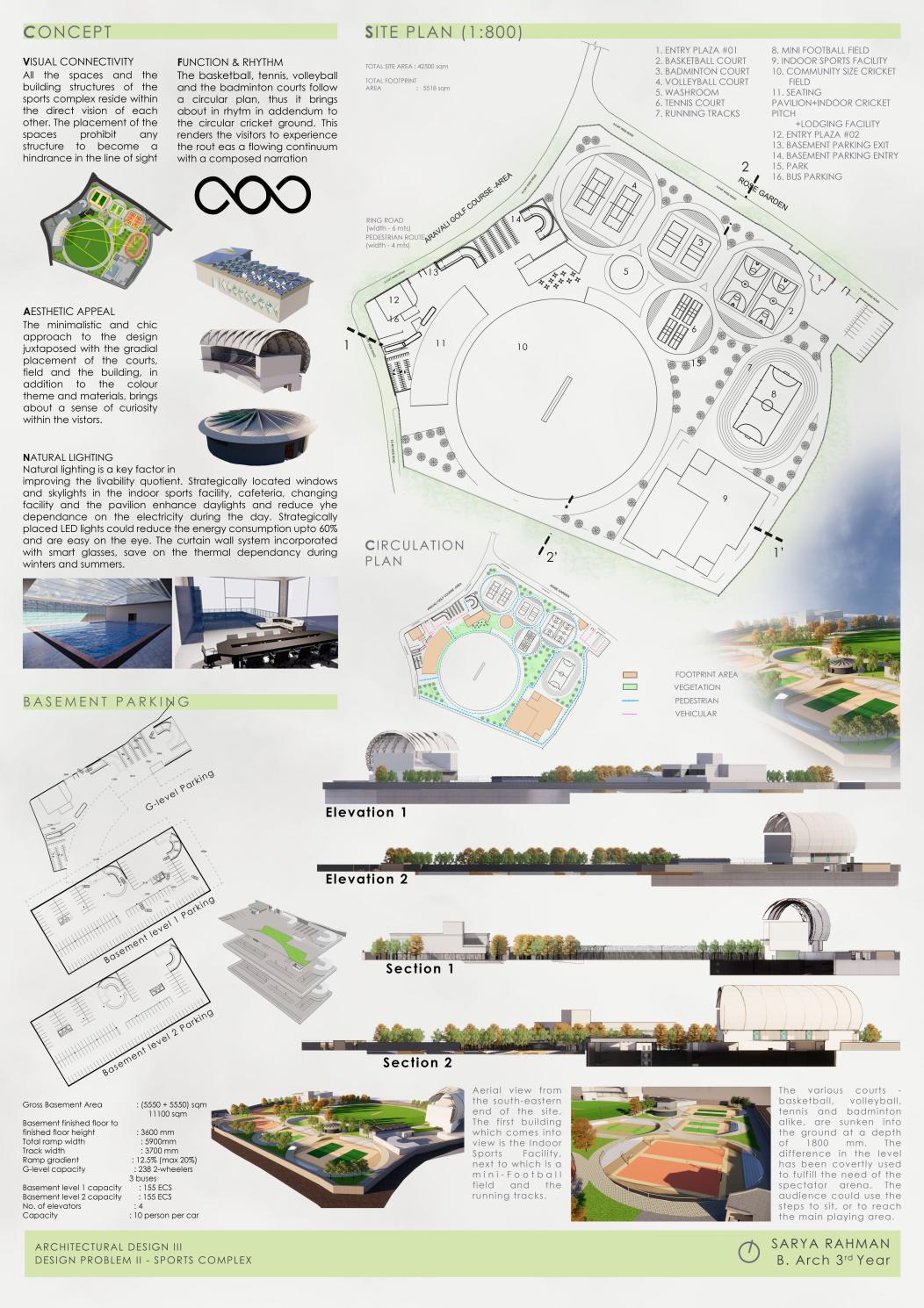 Sports Complex Portfolio by Sarya Rahman - Issuu