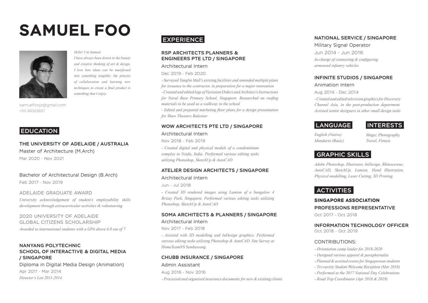 Samuel Foo_2021 Portfolio by Sam F. - Issuu