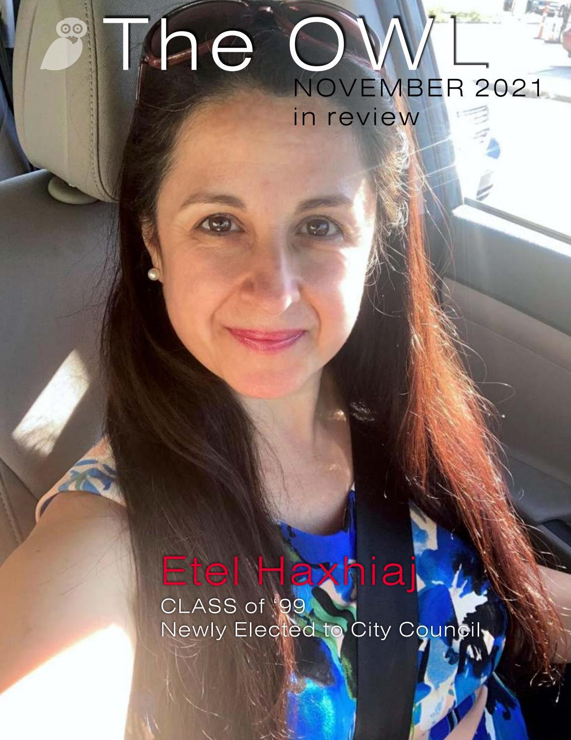 The OWL - November 2021 - Featuring: Etel Haxhiaj, Class of '99 by ACS ...