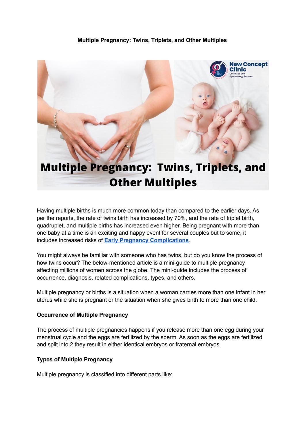 Multiple Pregnancy: Twins, Triplets, and Other Multiples by Drelsa ...