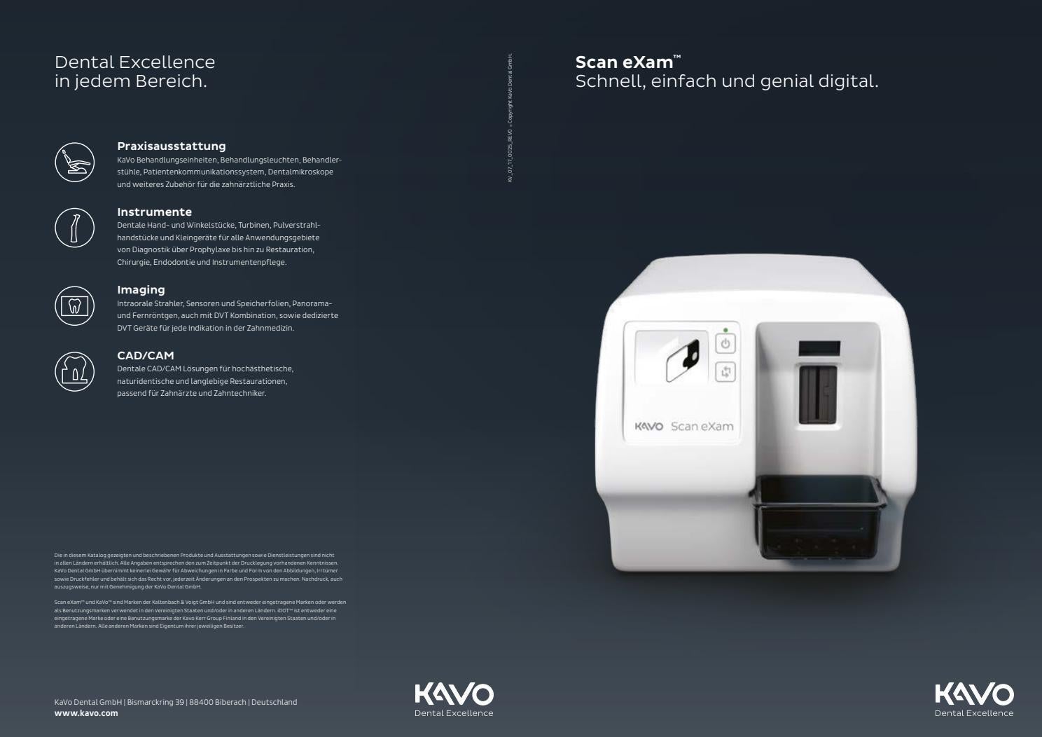 KaVo Scan - eXam Produktbroschüre by Henry Schein Dental Austria - Issuu
