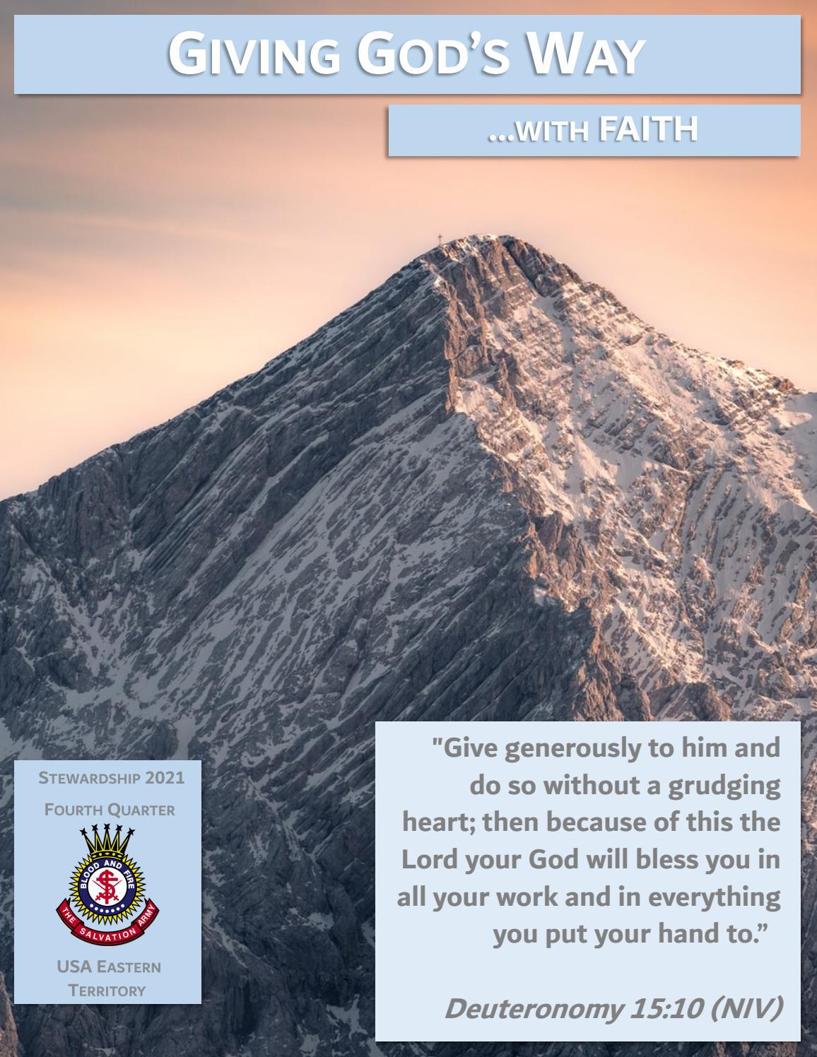 Giving God's Way...with Faith | Stewardship Q4 by The Salvation Army ...