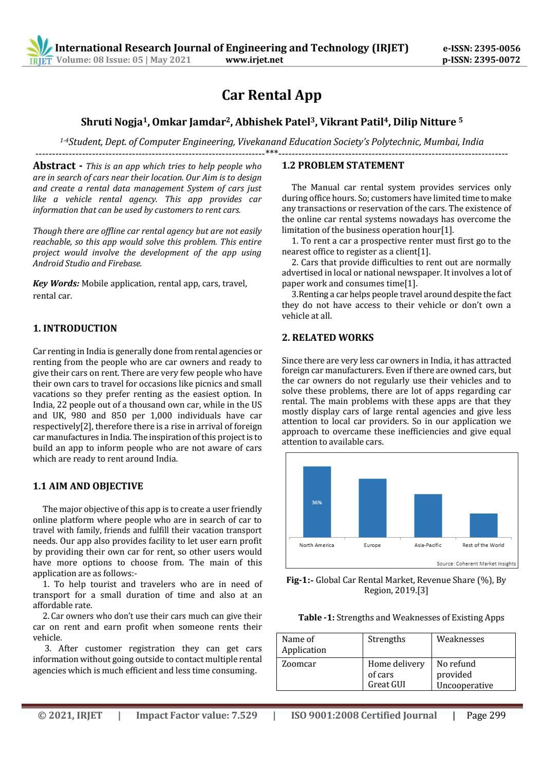 IRJET- Car Rental App by IRJET Journal - Issuu