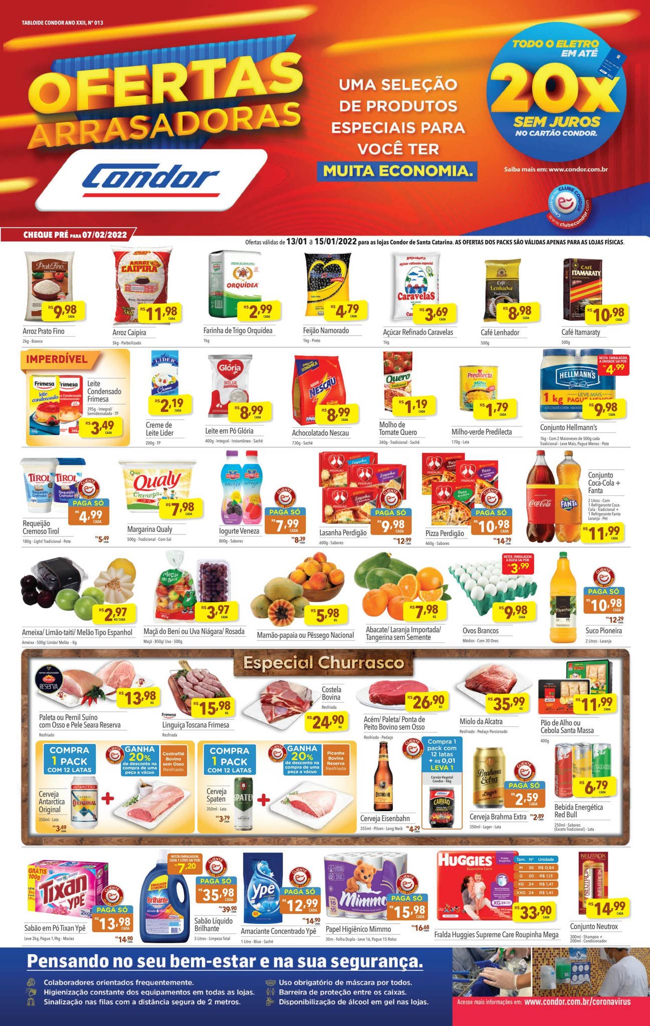 Tabloide Ofertas Arrasadoras Condor. Ofertas válidas de 13.01 a 15.01.2022 Sc by Supermercados ...