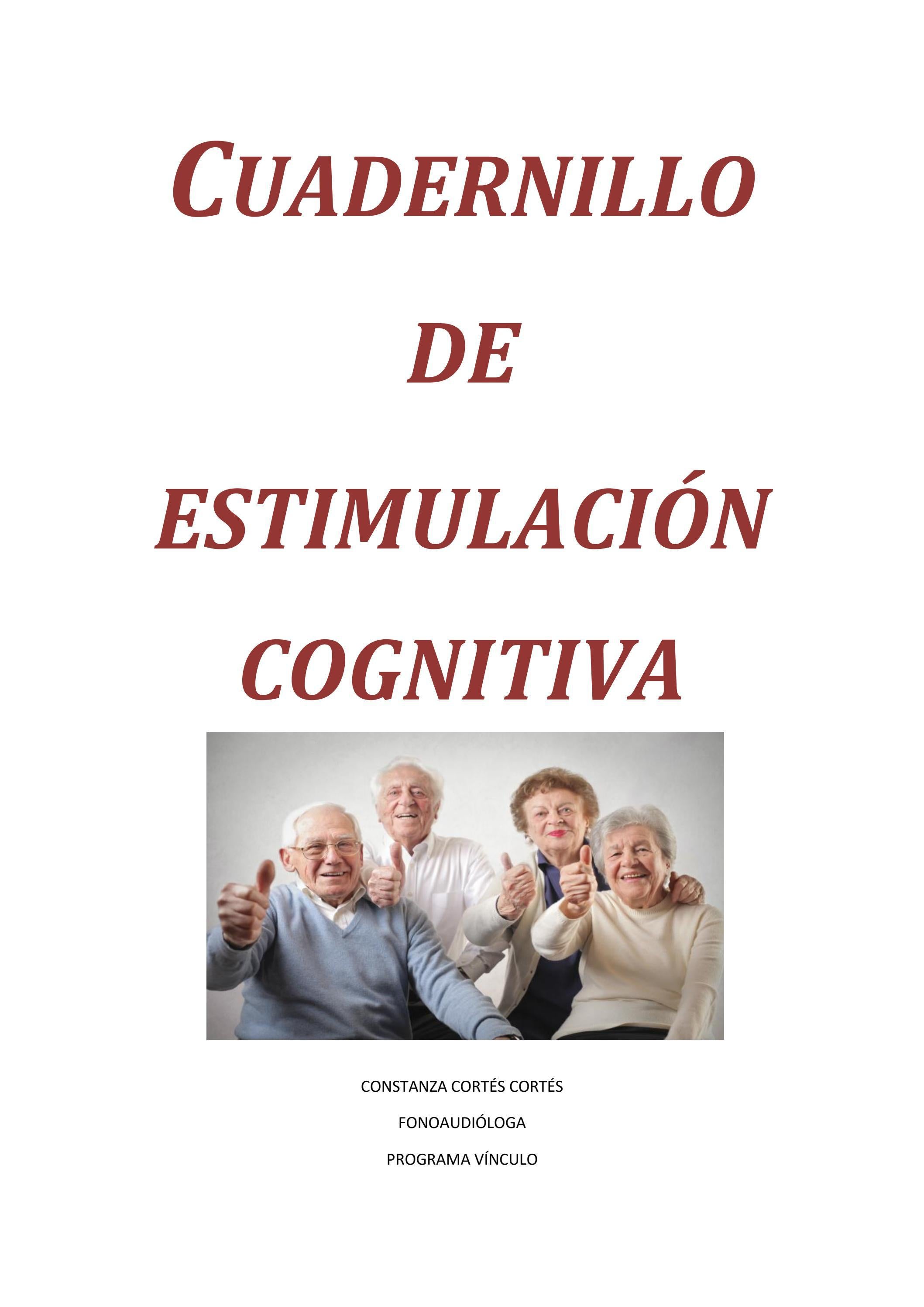 Cuadernillo de estimulación cognitiva by Vanessa Castillo Cortés - Issuu