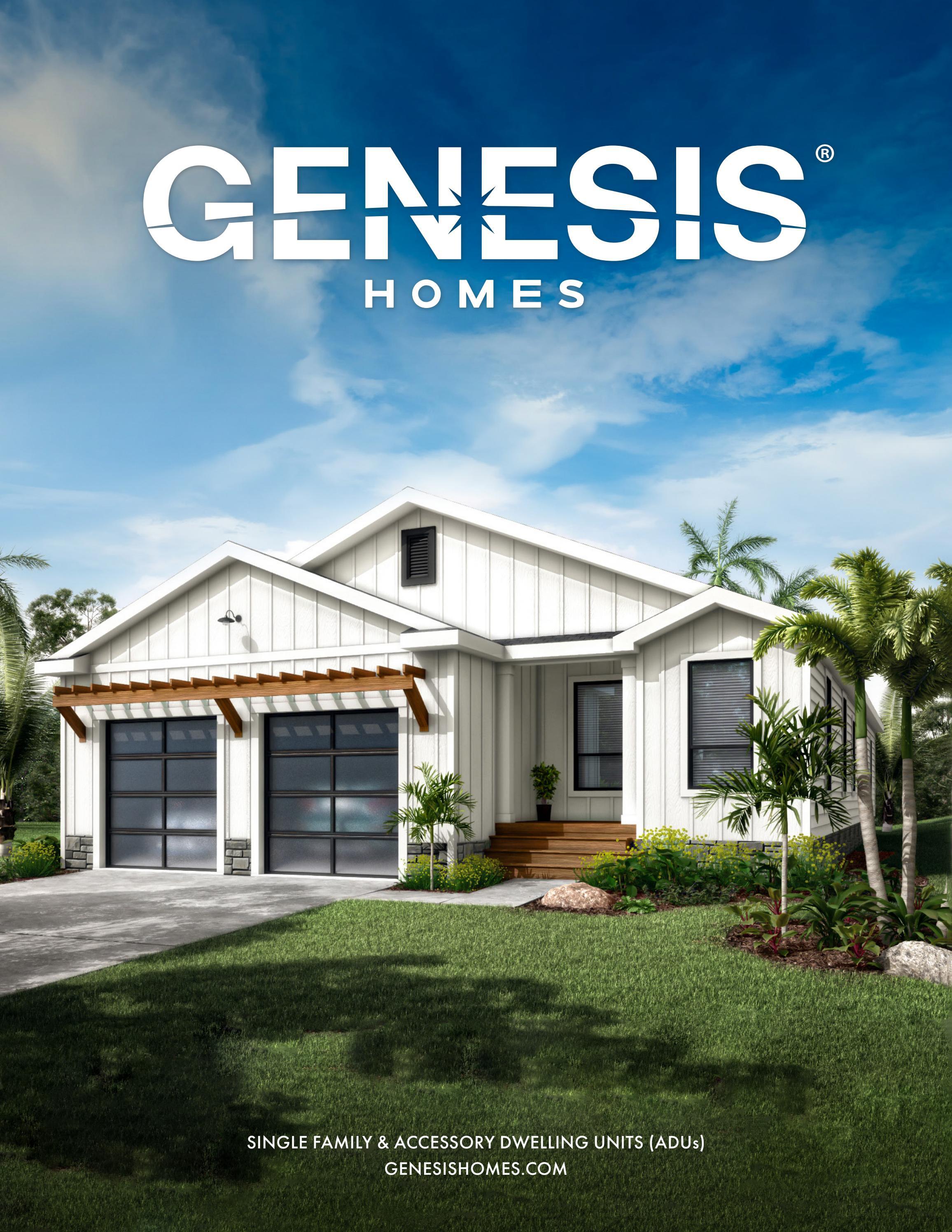 Genesis Homes Single Family Homes and ADUs Brochure by ...