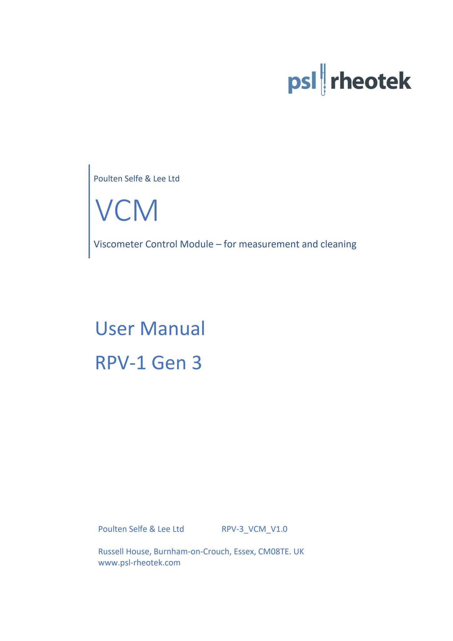 RPV-1 Gen 3 User Manual by Sophie Gosling - Issuu