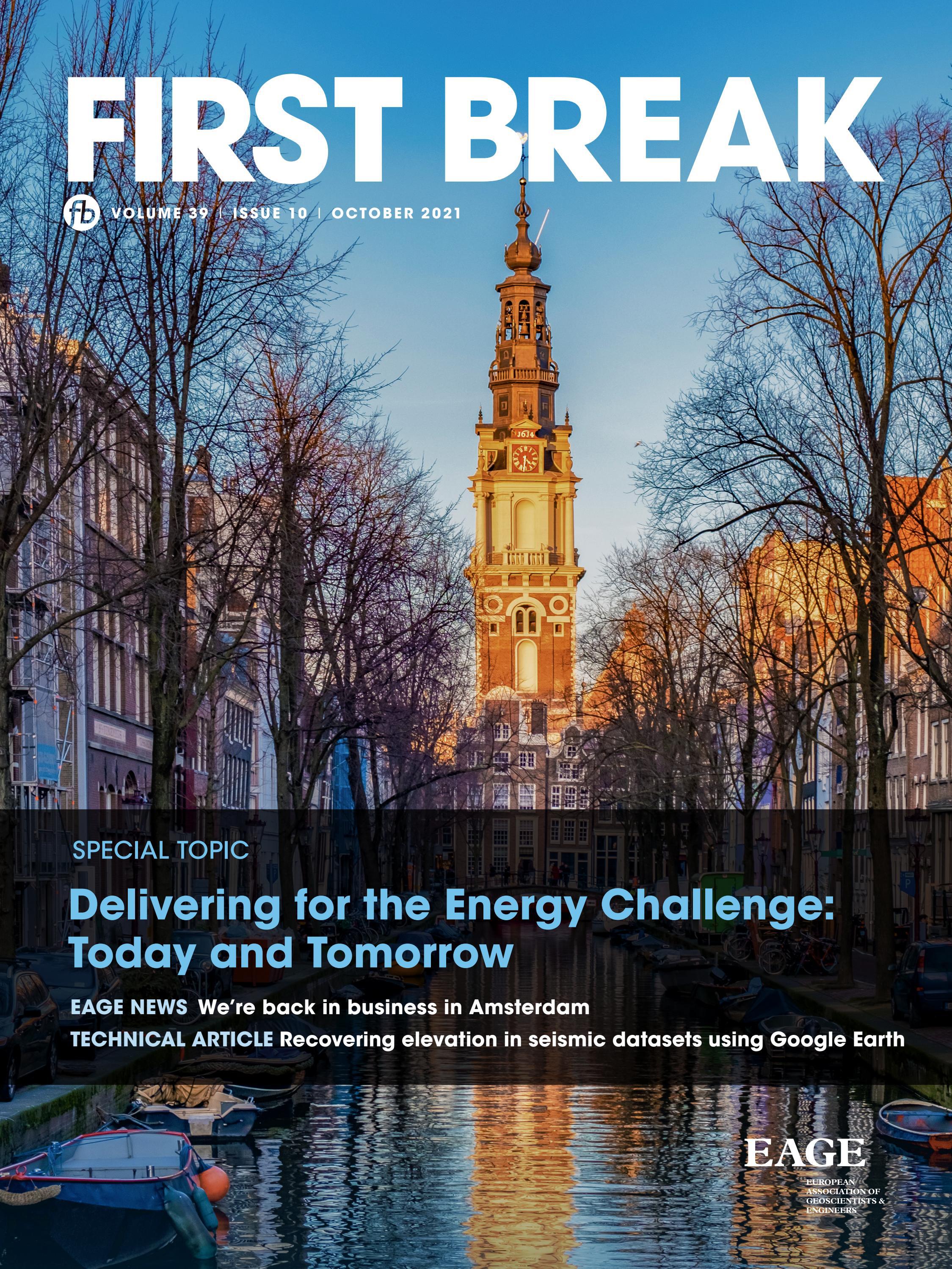 First Break October 2021 - Delivering for the Energy Challenge: Today ...