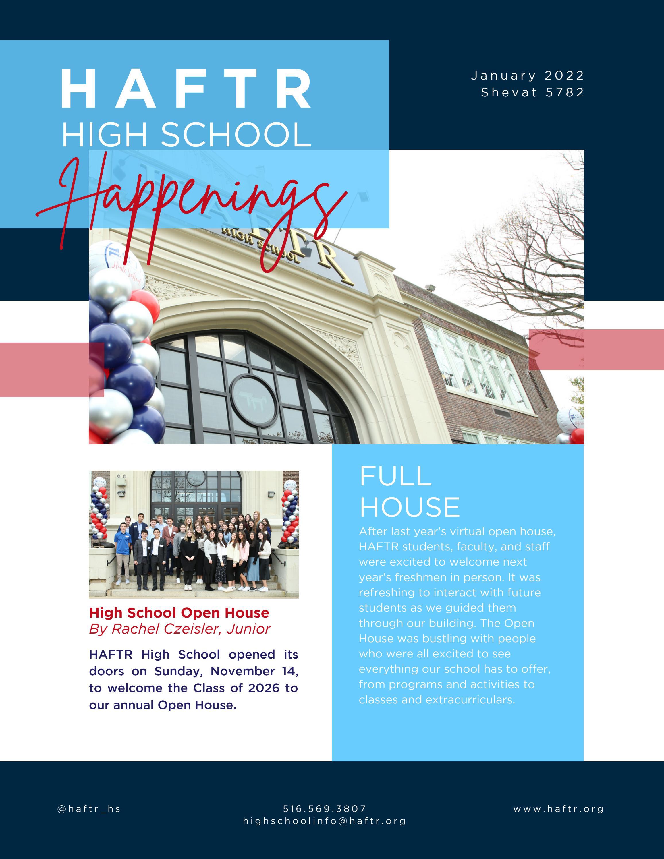 HAFTR High School Happenings 12-2021 by haftr - Issuu