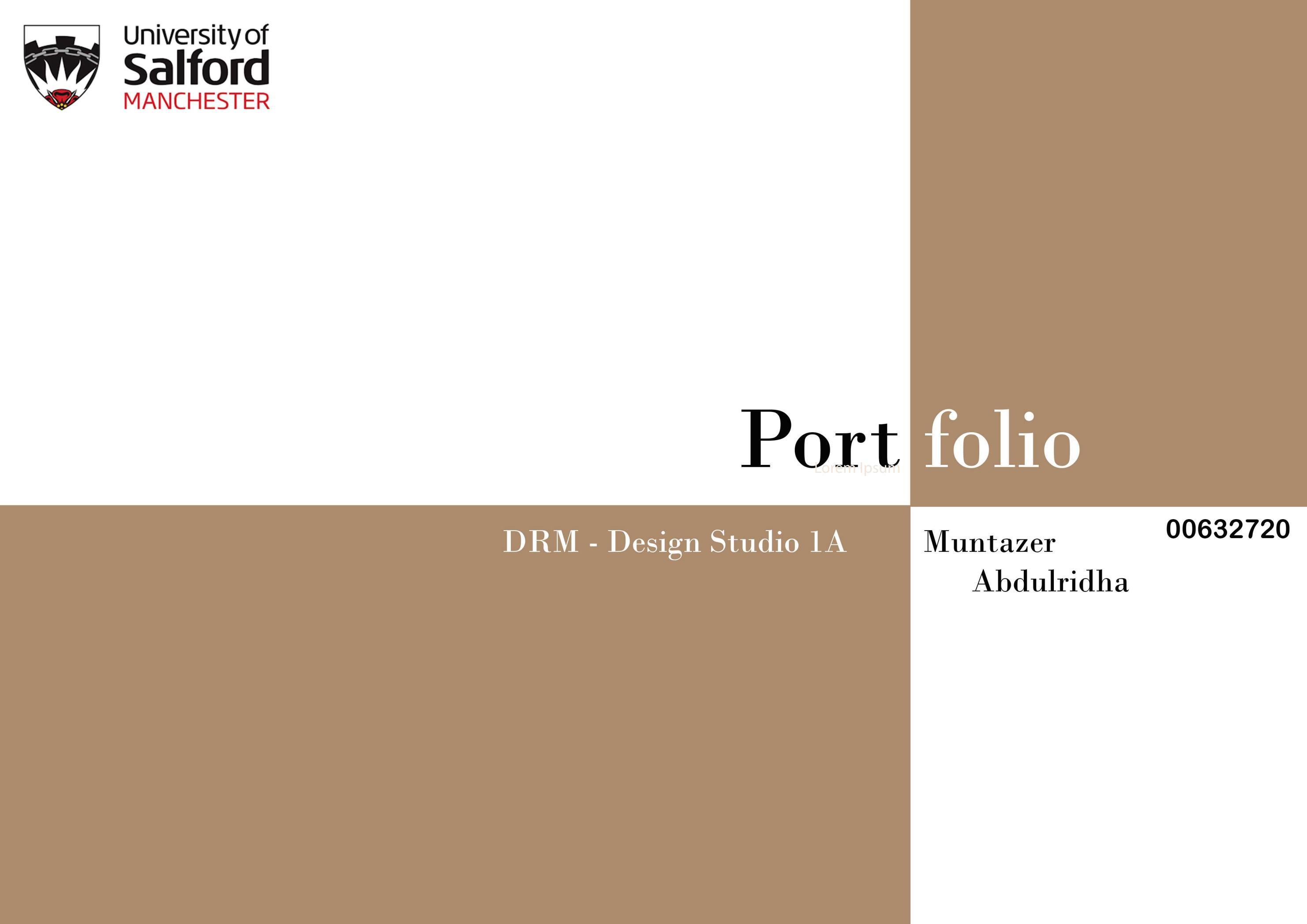 DRM Portfolio - Muntazer Abdulridha by Munty Epic - Issuu