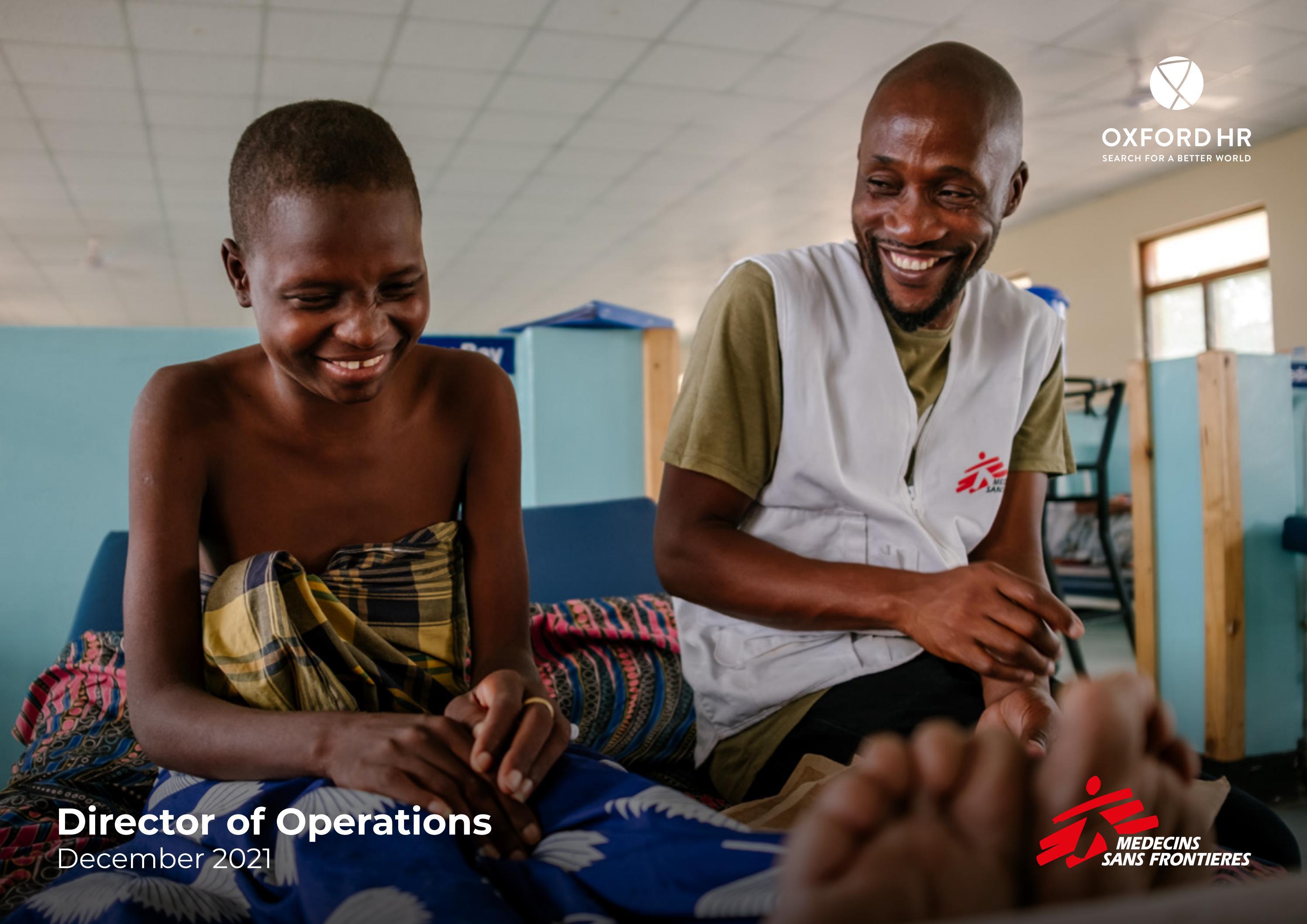 MSF - Director of Operations by Oxford HR - Issuu