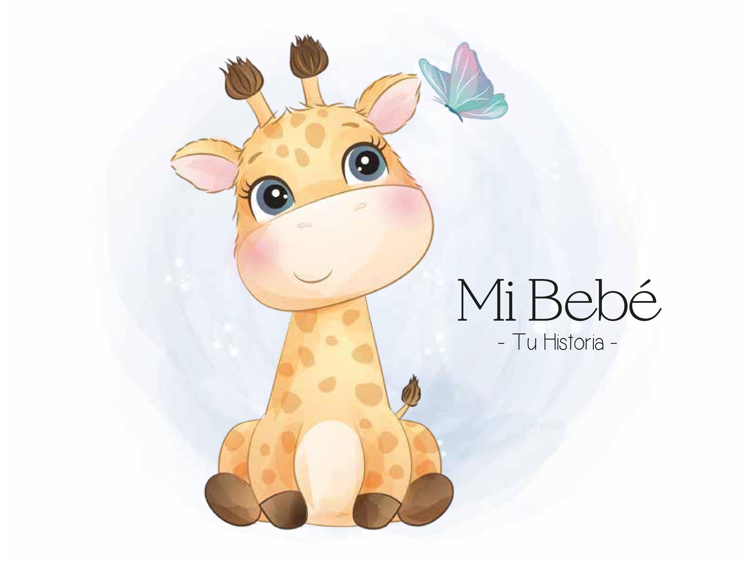 Album de recién nacido - Contame de Mi - Modelo JIRAFA CELESTE - 60 P ...