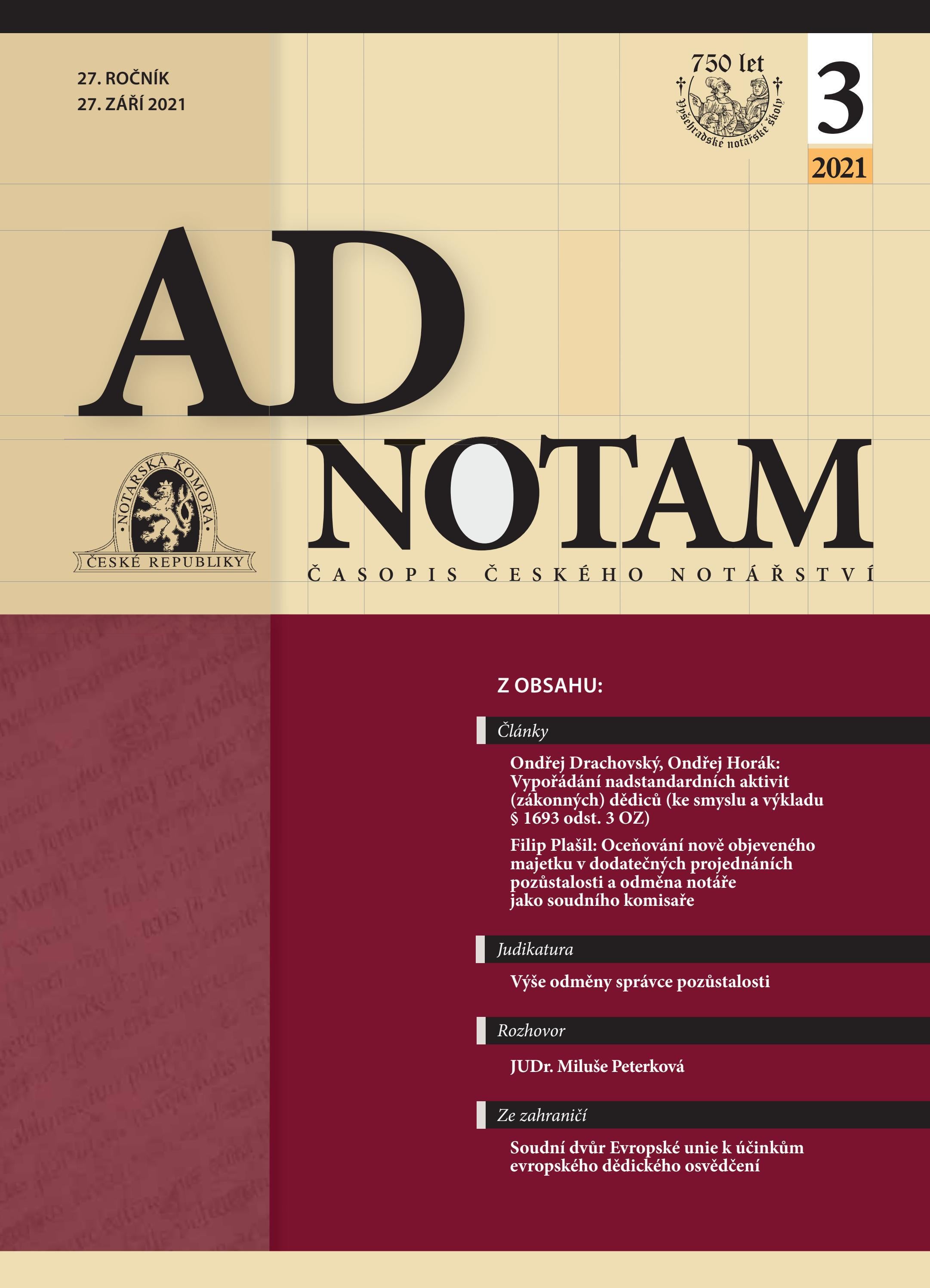 Ad Notam 3/2021 by Ondřej Kafka - Issuu