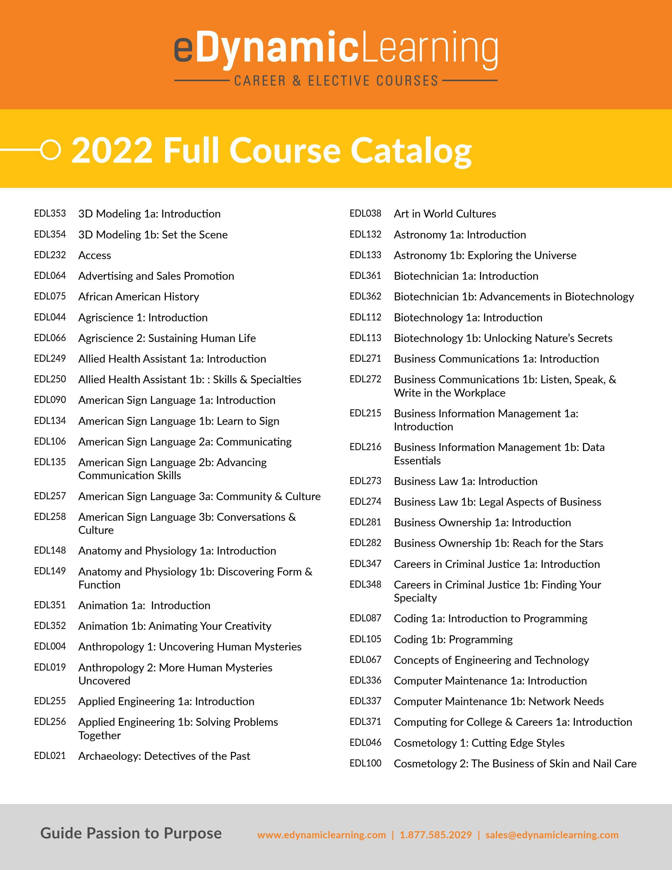 eDynamic Learning Full Course Catalog by edynamiclearning - Issuu