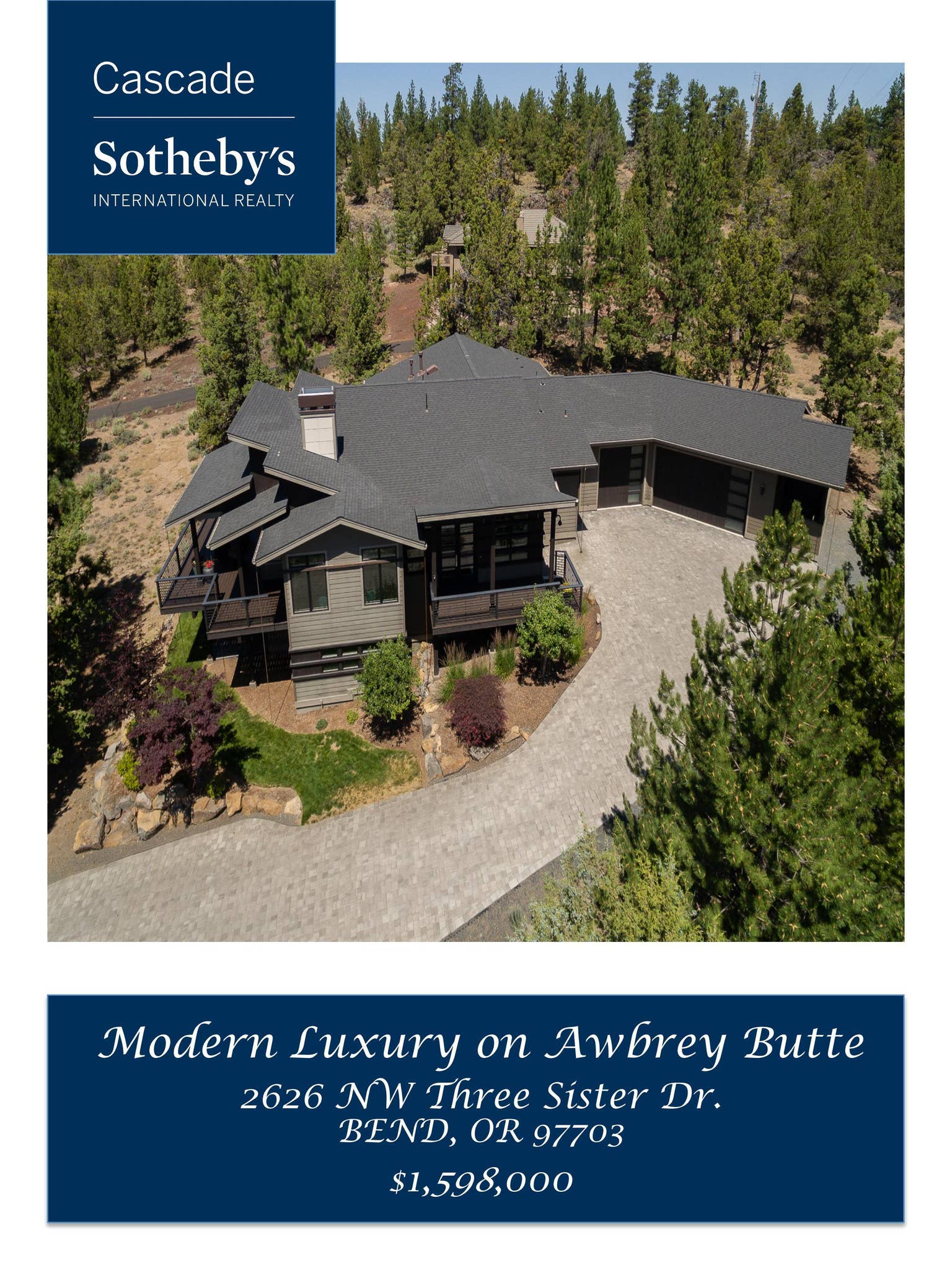 Modern Luxury on Awbrey Butte ~ 2626 NW Three Sisters Dr, Bend OR ...