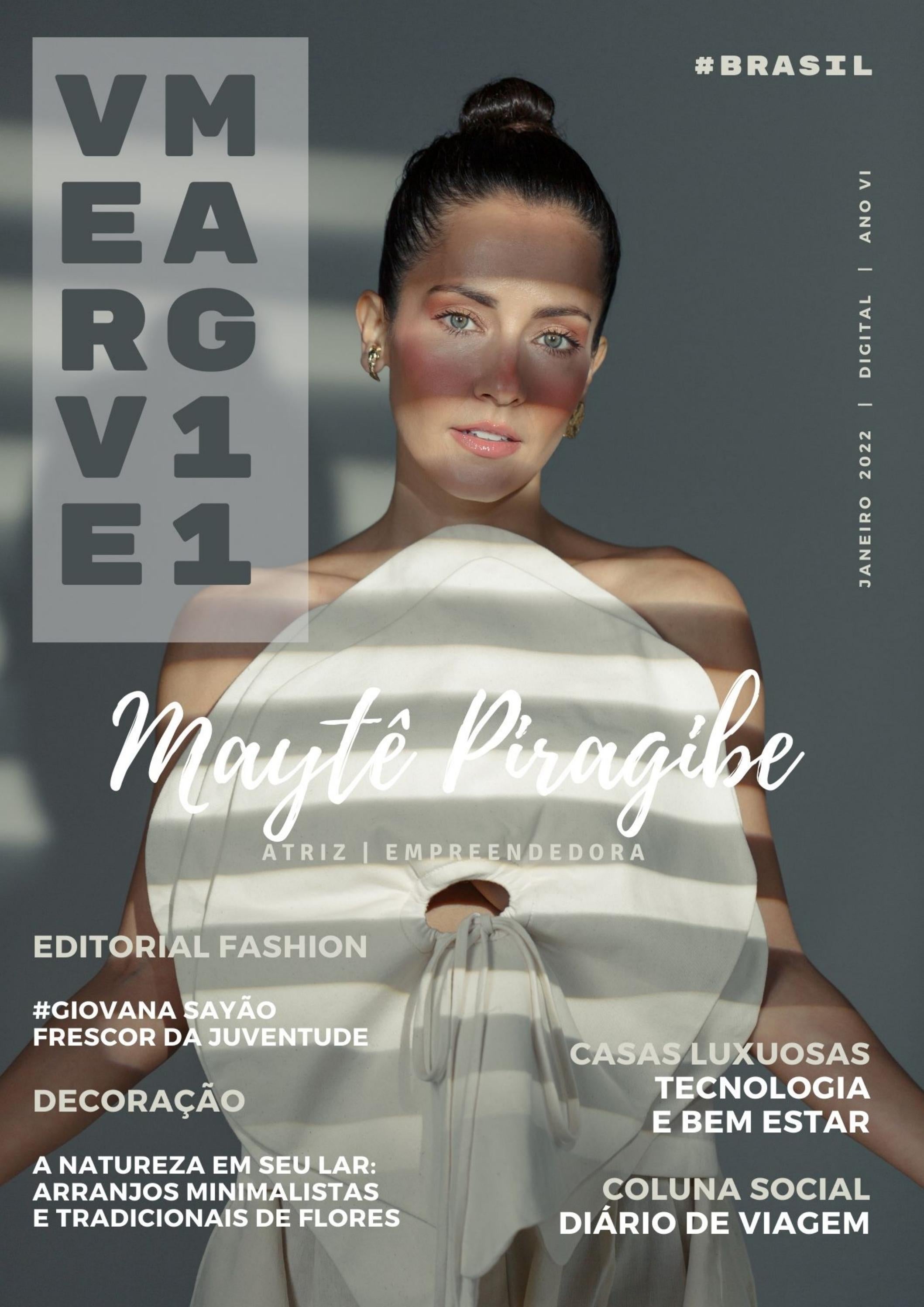 Revista VERVE MAG Internacional Vol.11 _ Capa: Maytê Piragibe _ Brasil ...