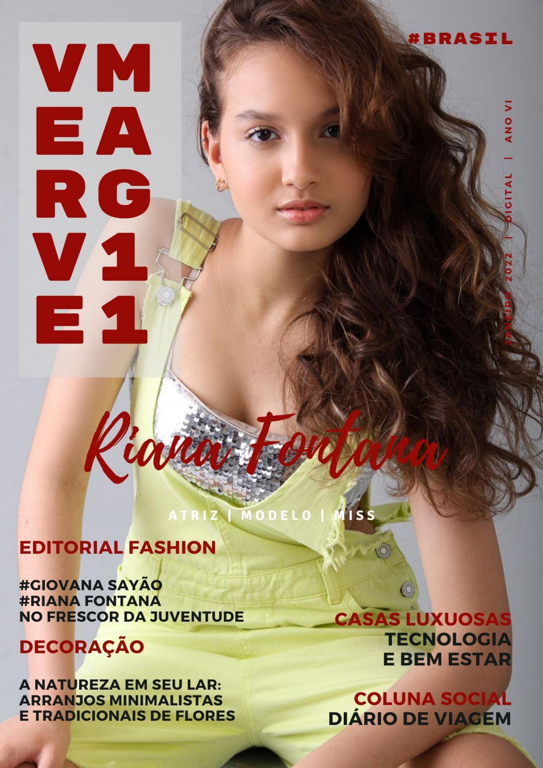 Revista VERVE MAG Internacional Vol.11 _ Capa: Riana Fontana _ Brasil ...
