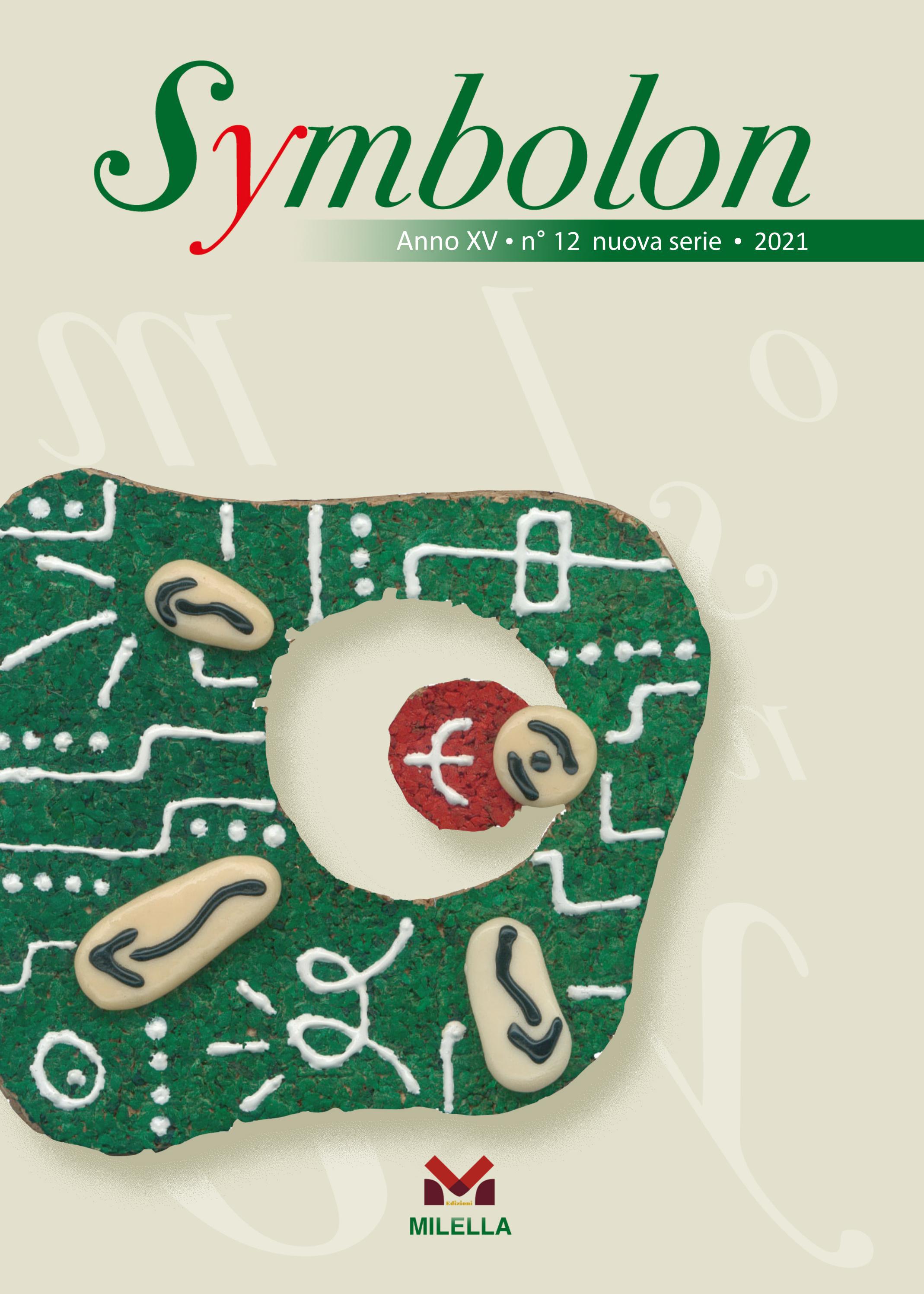 Symbolon n.12 - 2021 by Edizioni Milella - Lecce - Issuu