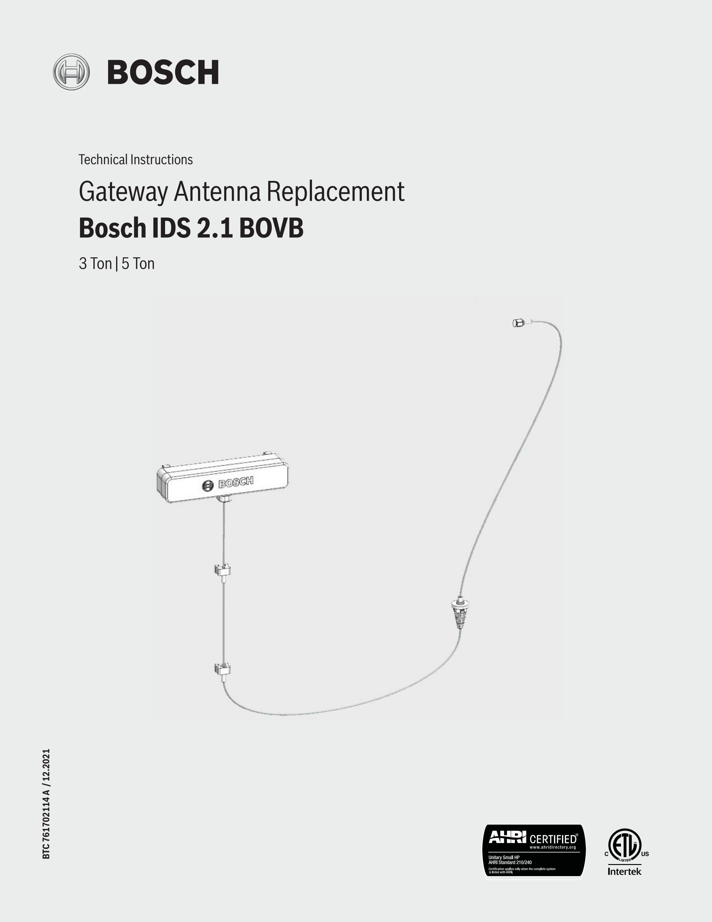 Bosch Premium Connected BOVB20 Gateway Antenna Replacement Instructions ...