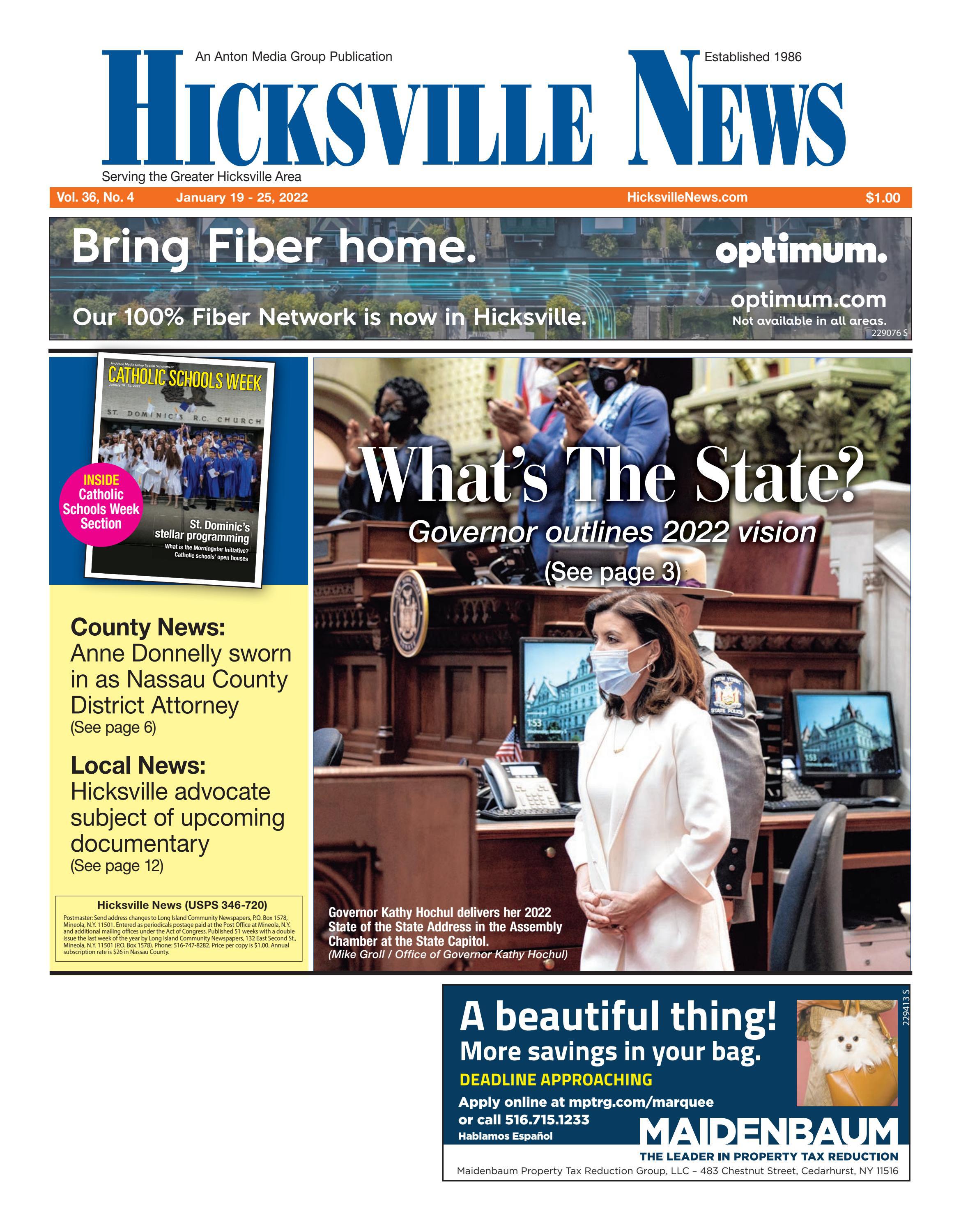 Hicksville News 1/19/22 edition is published weekly by Anton Media Group. by Anton Community ...