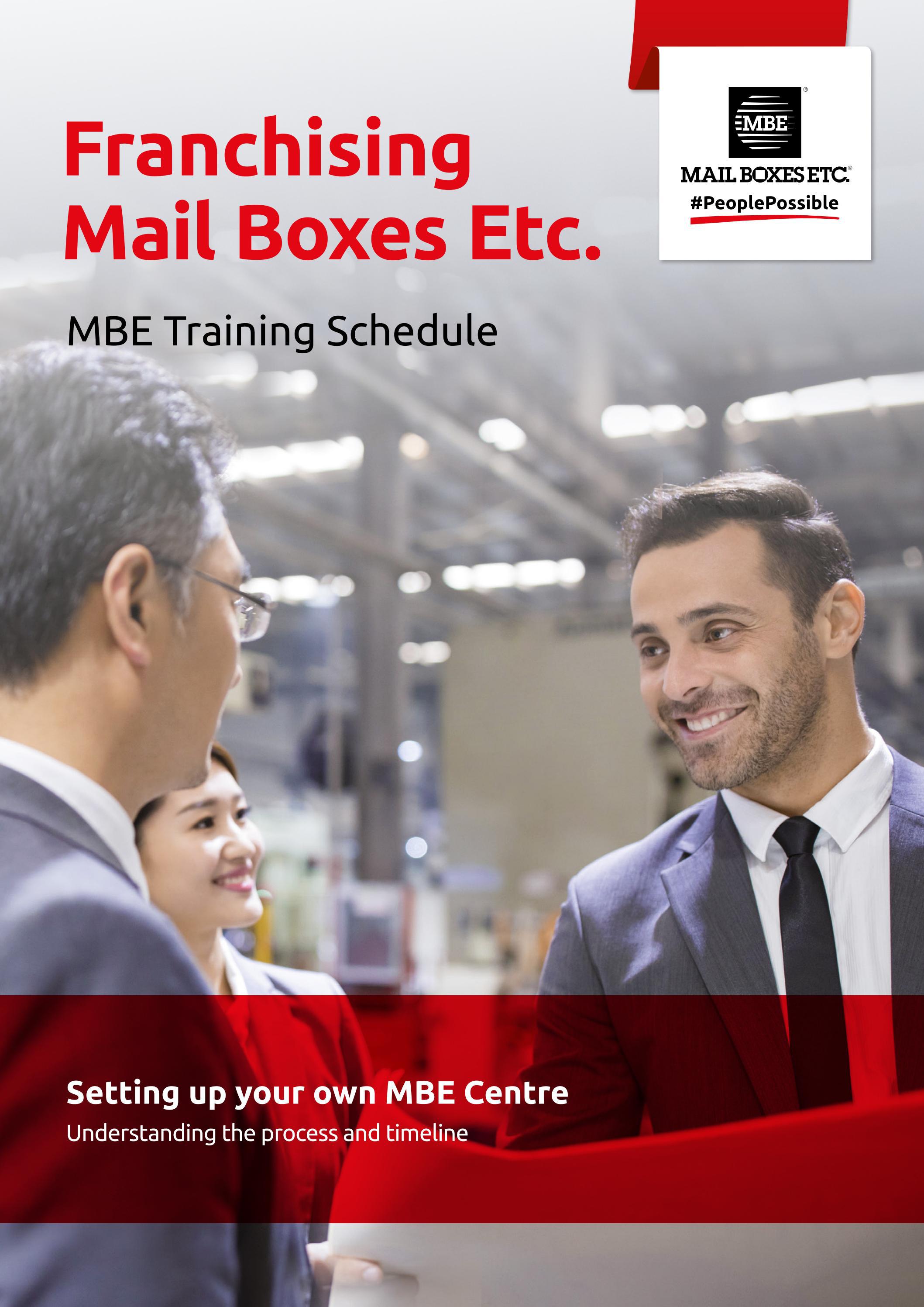 Franchising Mail Boxes Etc. - Training Schedule by Mail Boxes Etc. UK ...