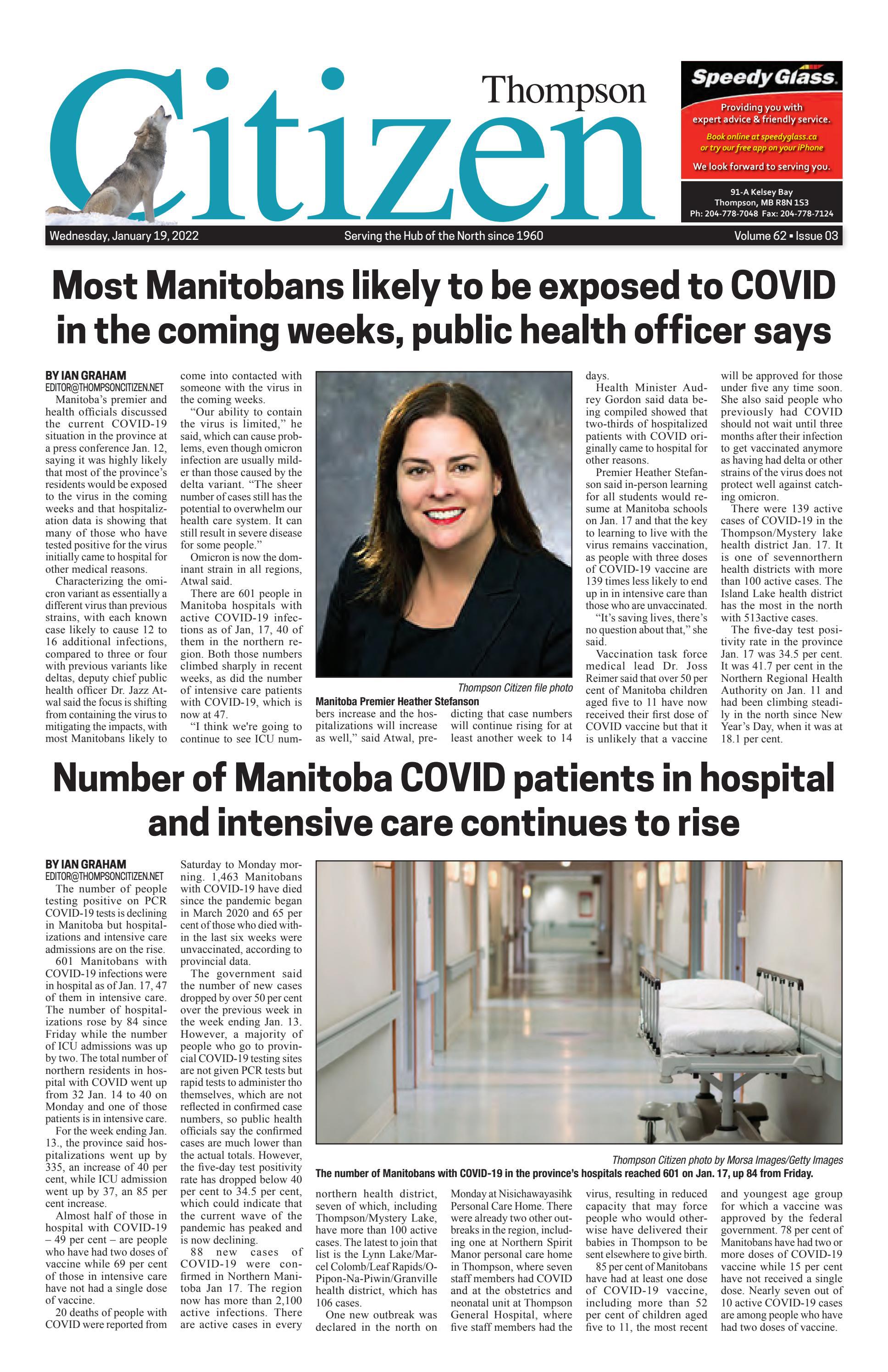 January 19 2022 by Thompson Citizen - Issuu