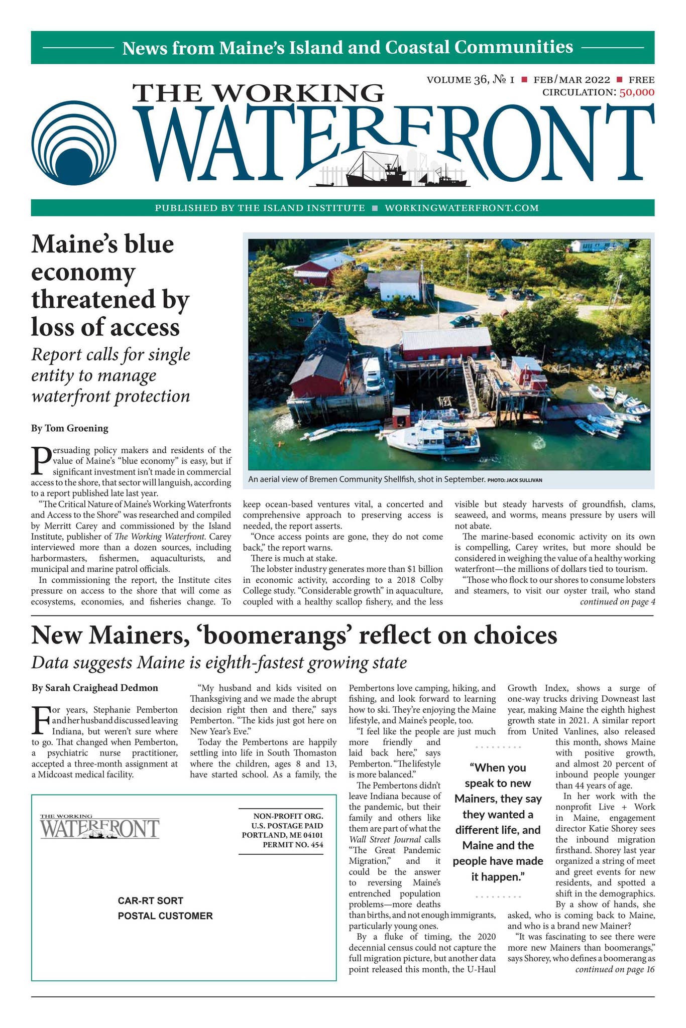 The Working Waterfront - February/March 2022 by Island Institute - Issuu