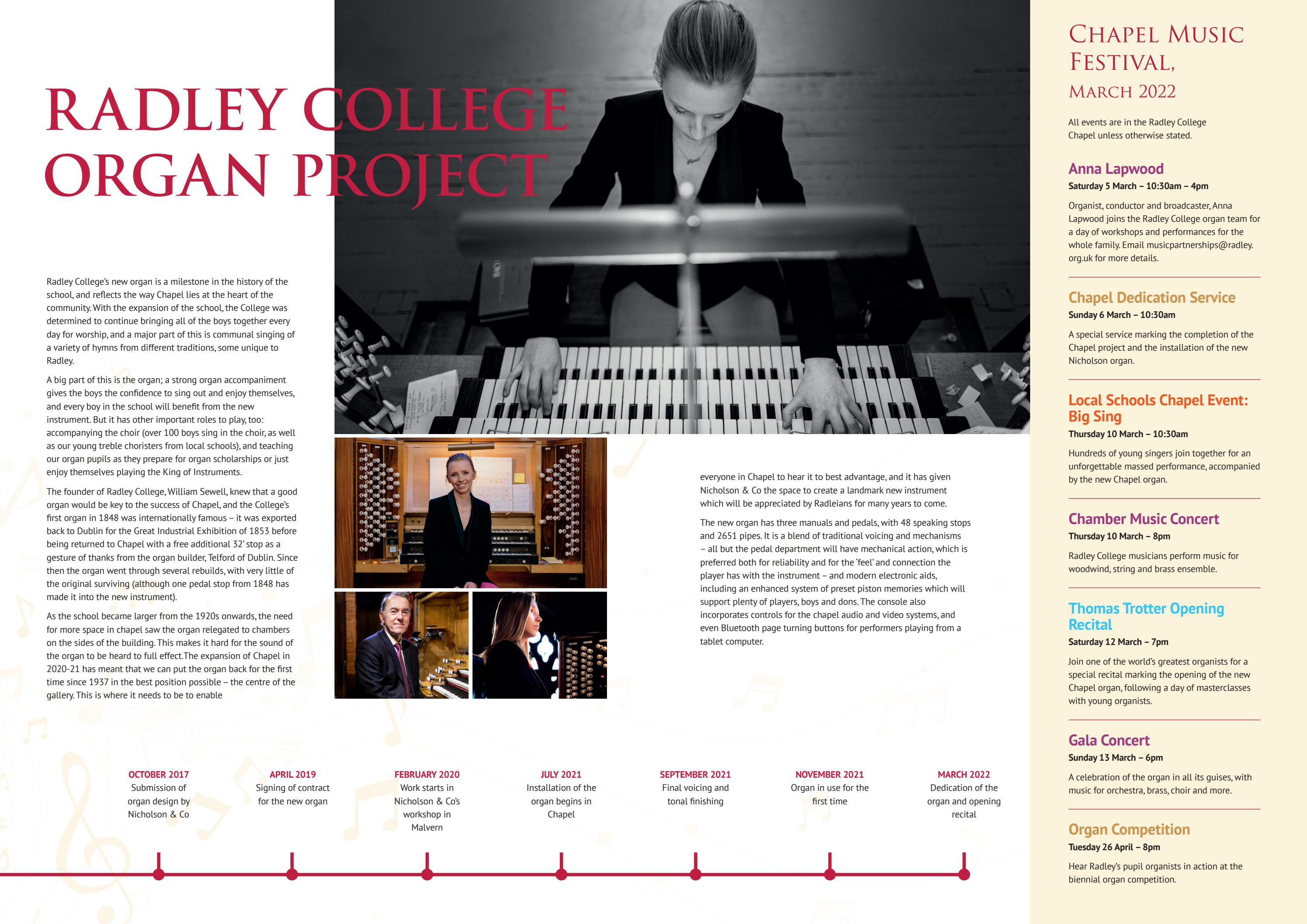 Radley College Chapel Music Festival: Organ Project by Radley College ...