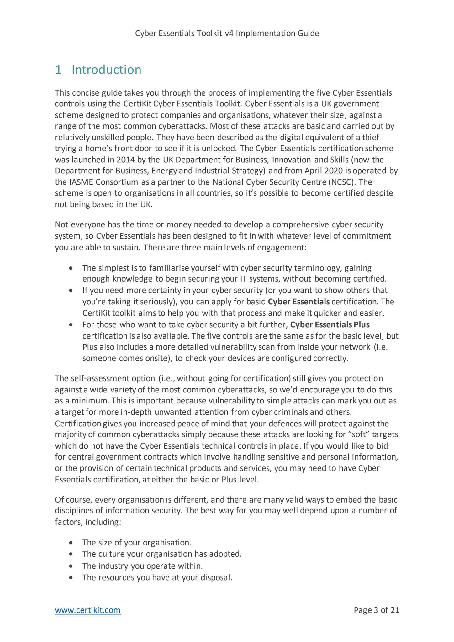 CERTIKIT Cyber Essentials Implementation Guide v4 by CertiKit Limited ...