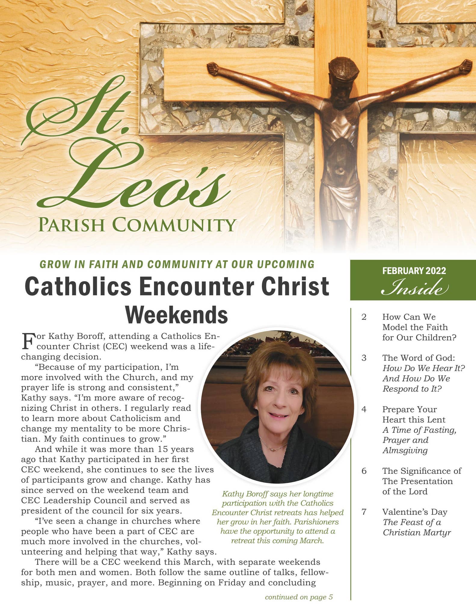 St. Leo's Catholic Parish Community Newsletter — February 2022 by ...