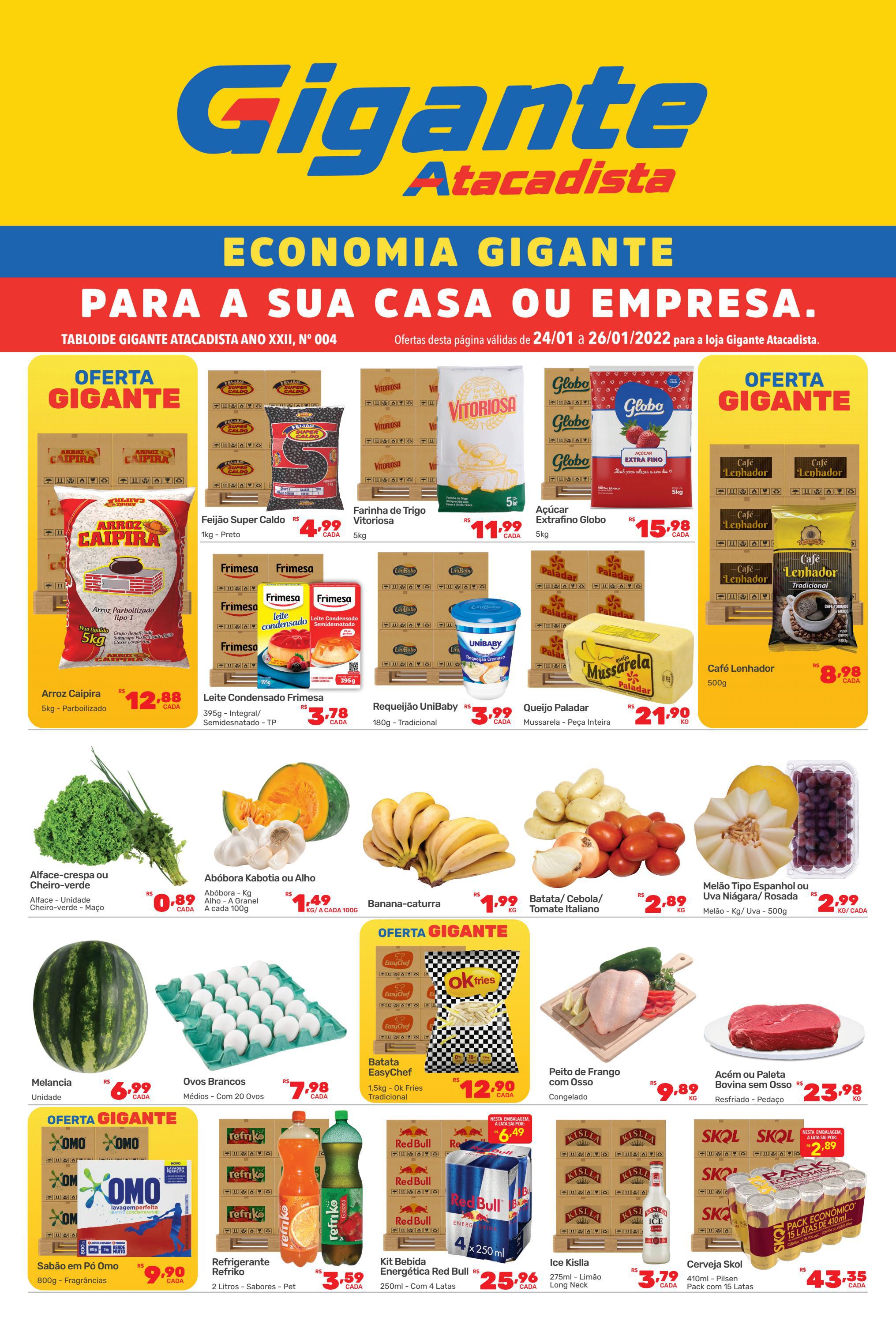 Tabloide Gigante Atacadista. Ofertas válidas de 24.01 a 26.01.2022 by ...