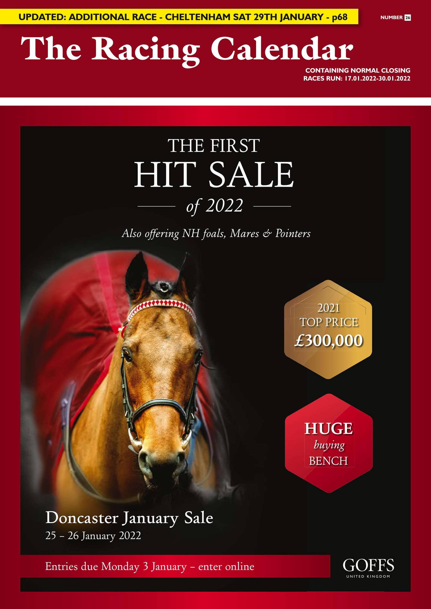 Racing Calendar - 17th - 30th January - Number 26 by Weatherbys - Issuu