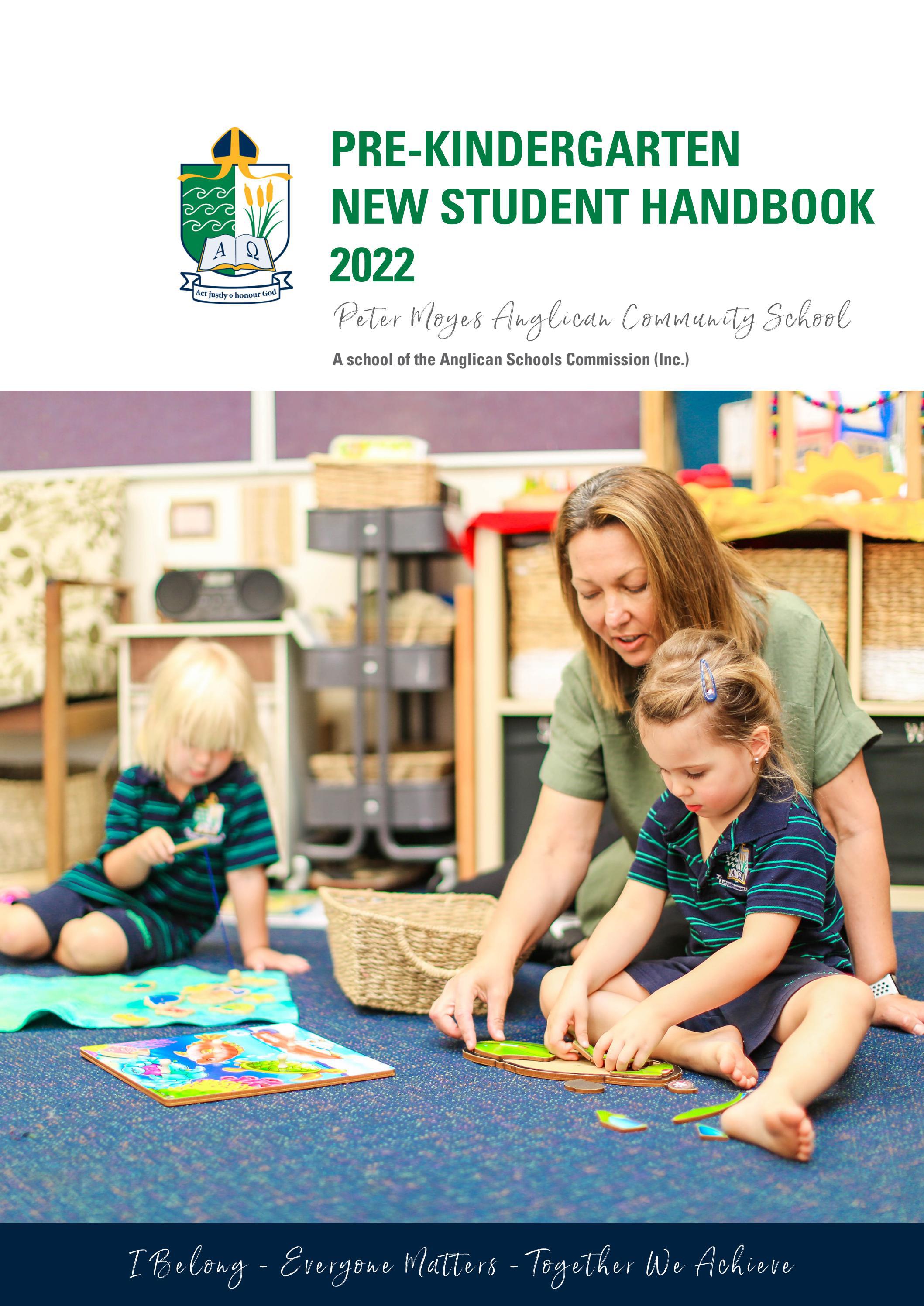 PMACS Pre-Kindergarten Handbook 2022 by PMACS - Issuu