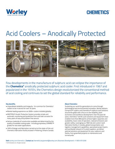 CHEMETICS: Acid Coolers - Anodically Protected by worleyECR - Issuu