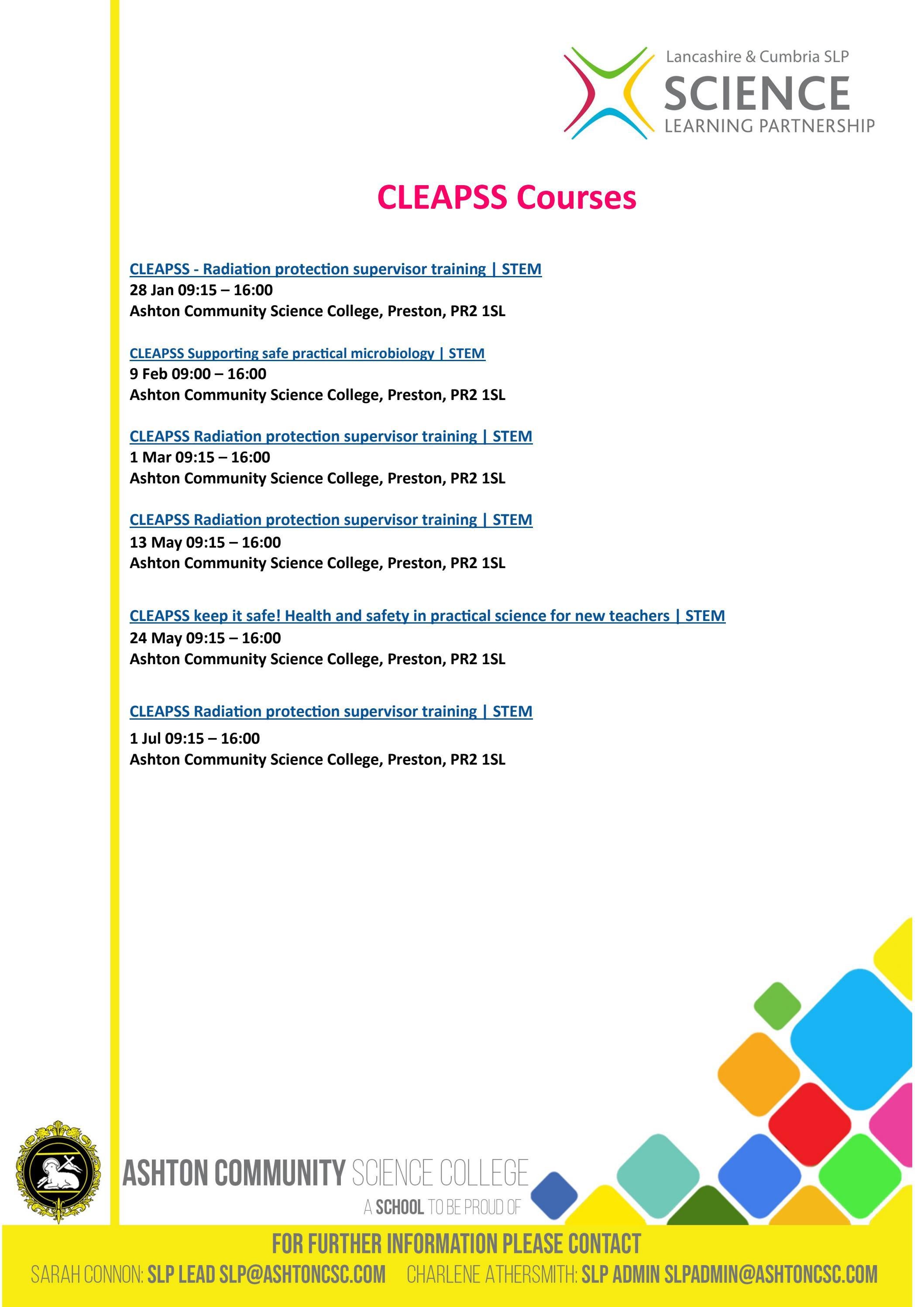 SLP CLEAPSS Offer Jan22 by Schudio - Issuu