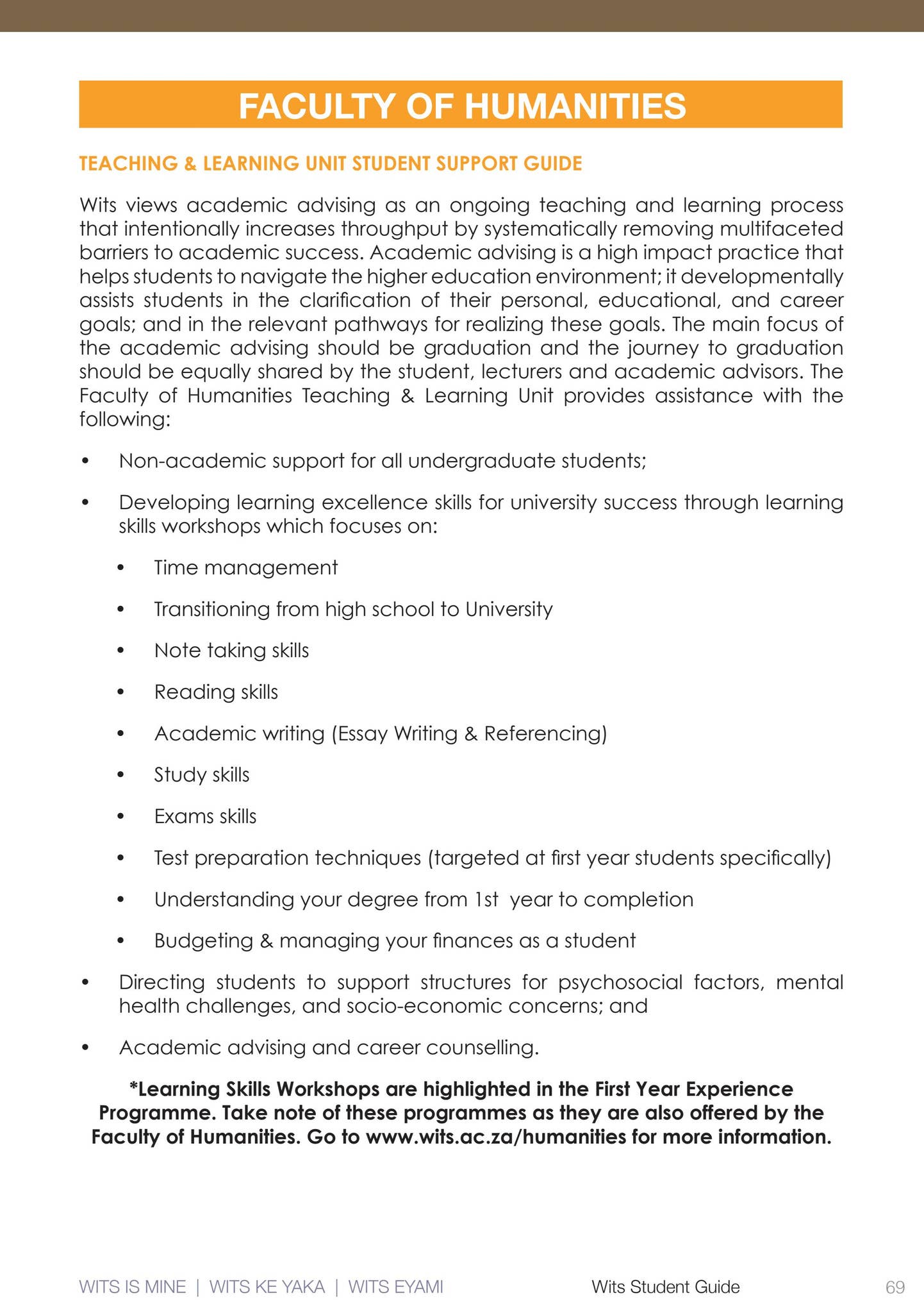 Wits Student Guide by witsmarketing - Issuu