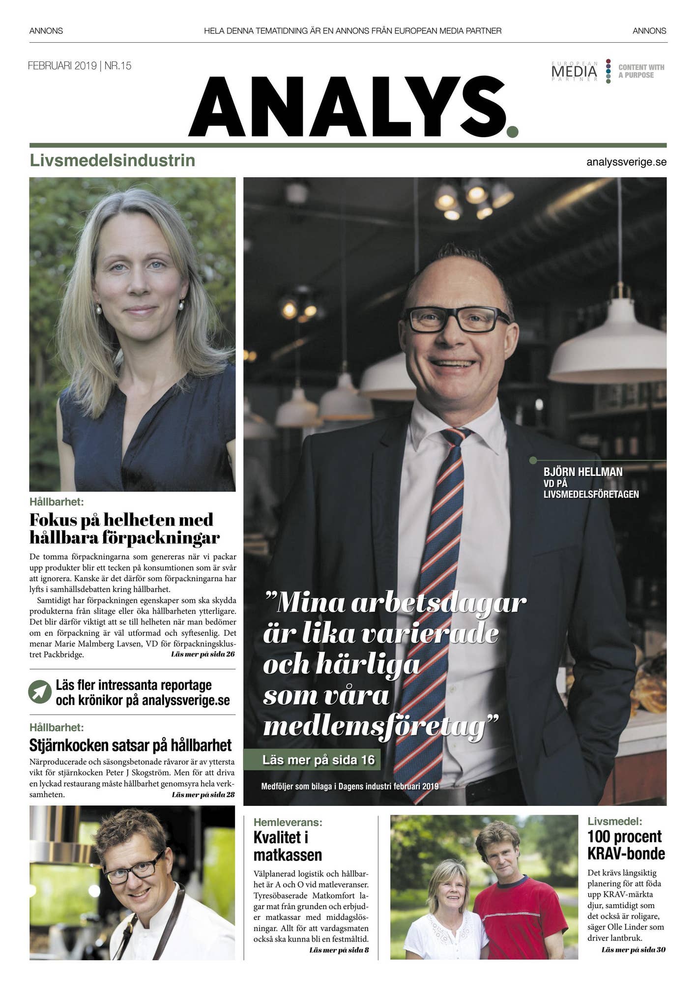 Analys # 15 Livsmedelsindustrin by Contentway - Issuu