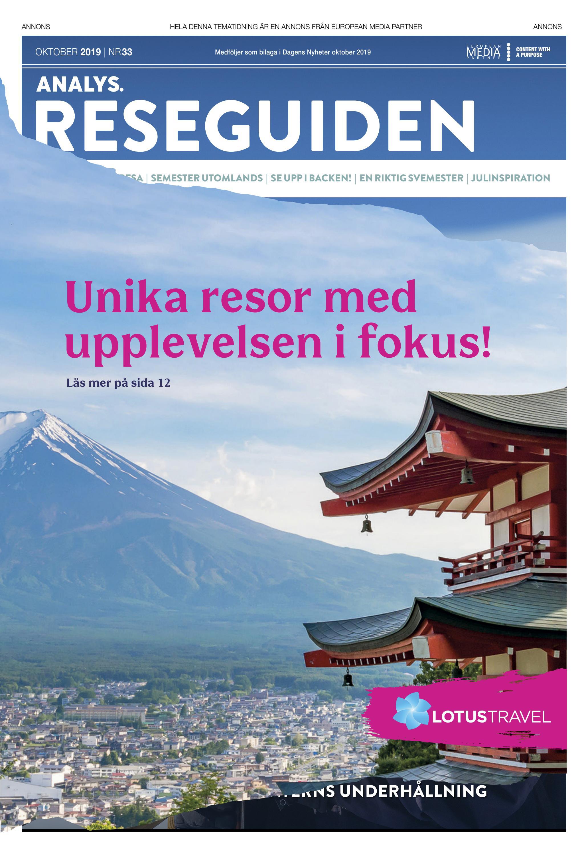 Analys #33 Reseguiden by Contentway - Issuu