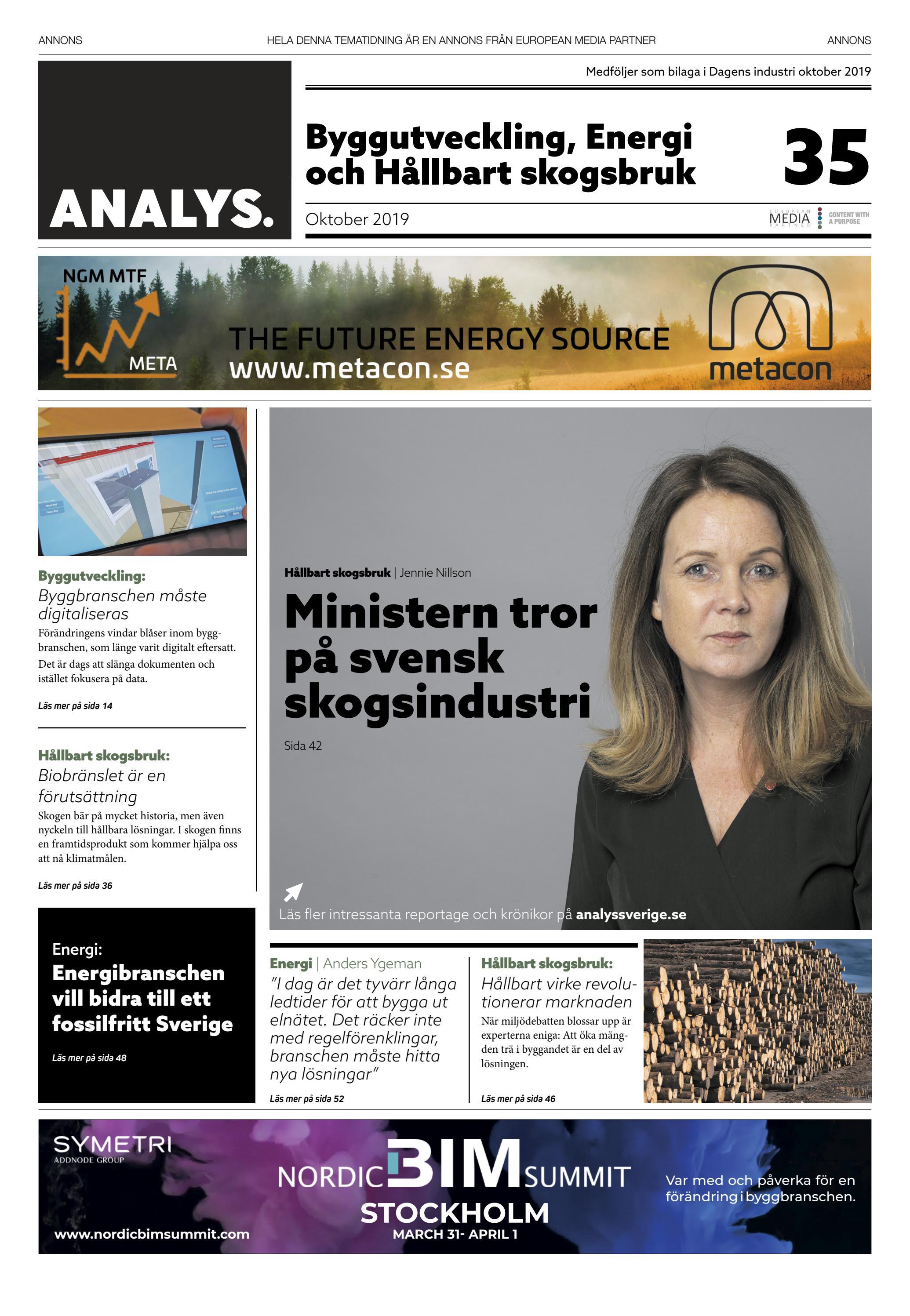 Analys #35 Byggutveckling, Energi och Hållbart skogsbruk by Contentway - Issuu