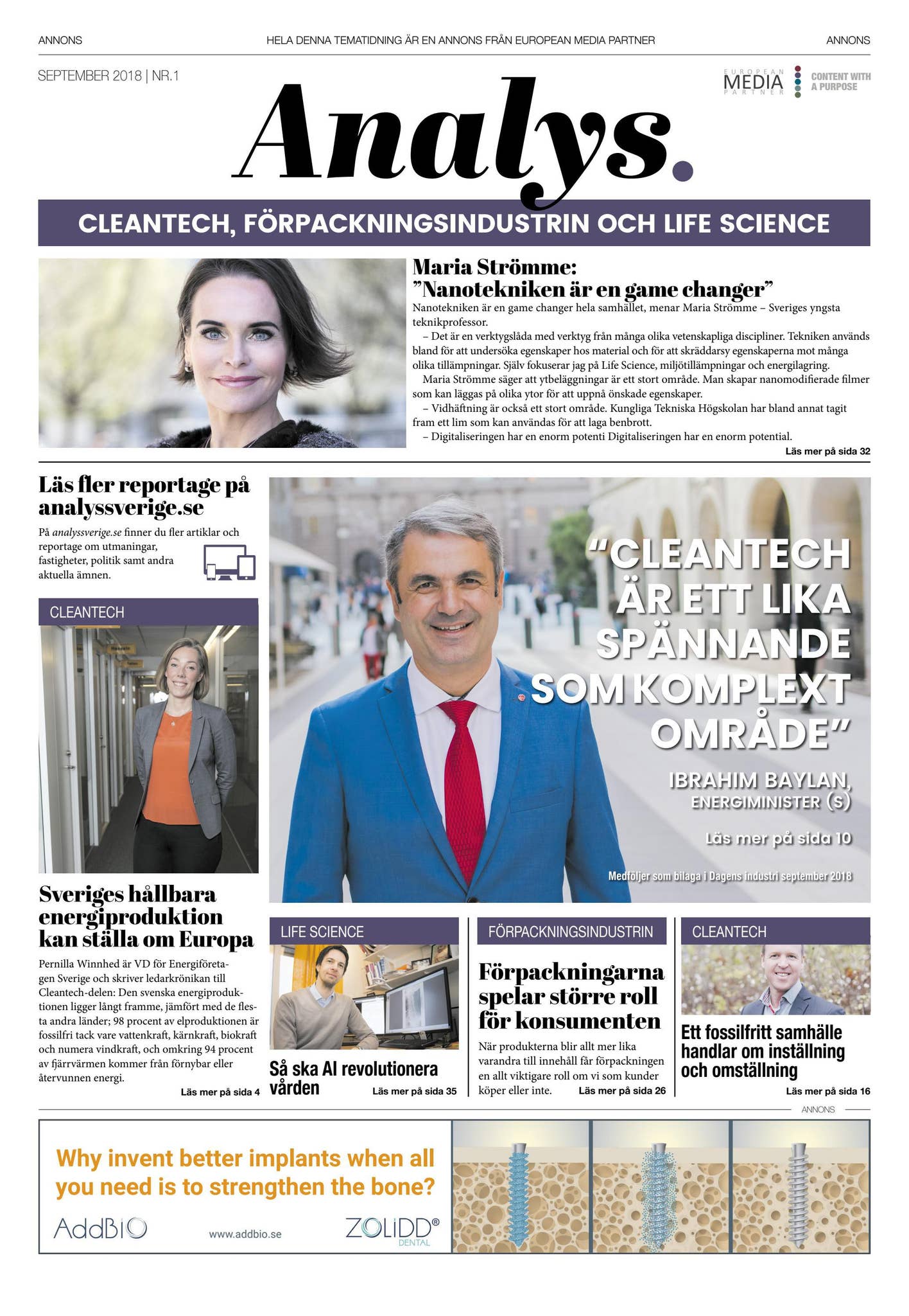 Analys #1 Cleantech, Förpackningsindustrin & Life Science by Contentway - Issuu