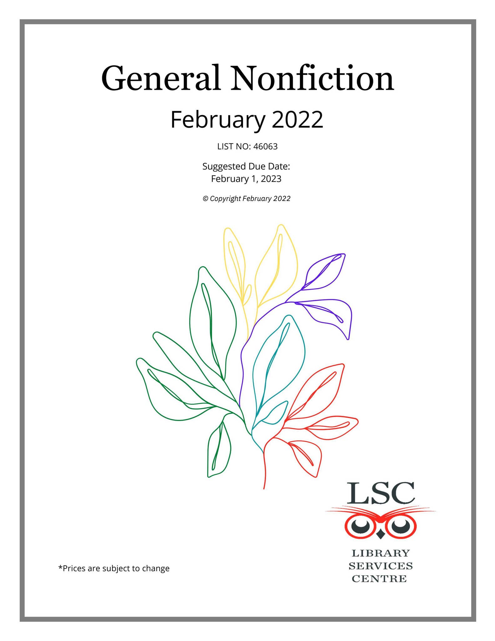 General Nonfiction - February 2022 by Library Services Centre (LSC) - Issuu