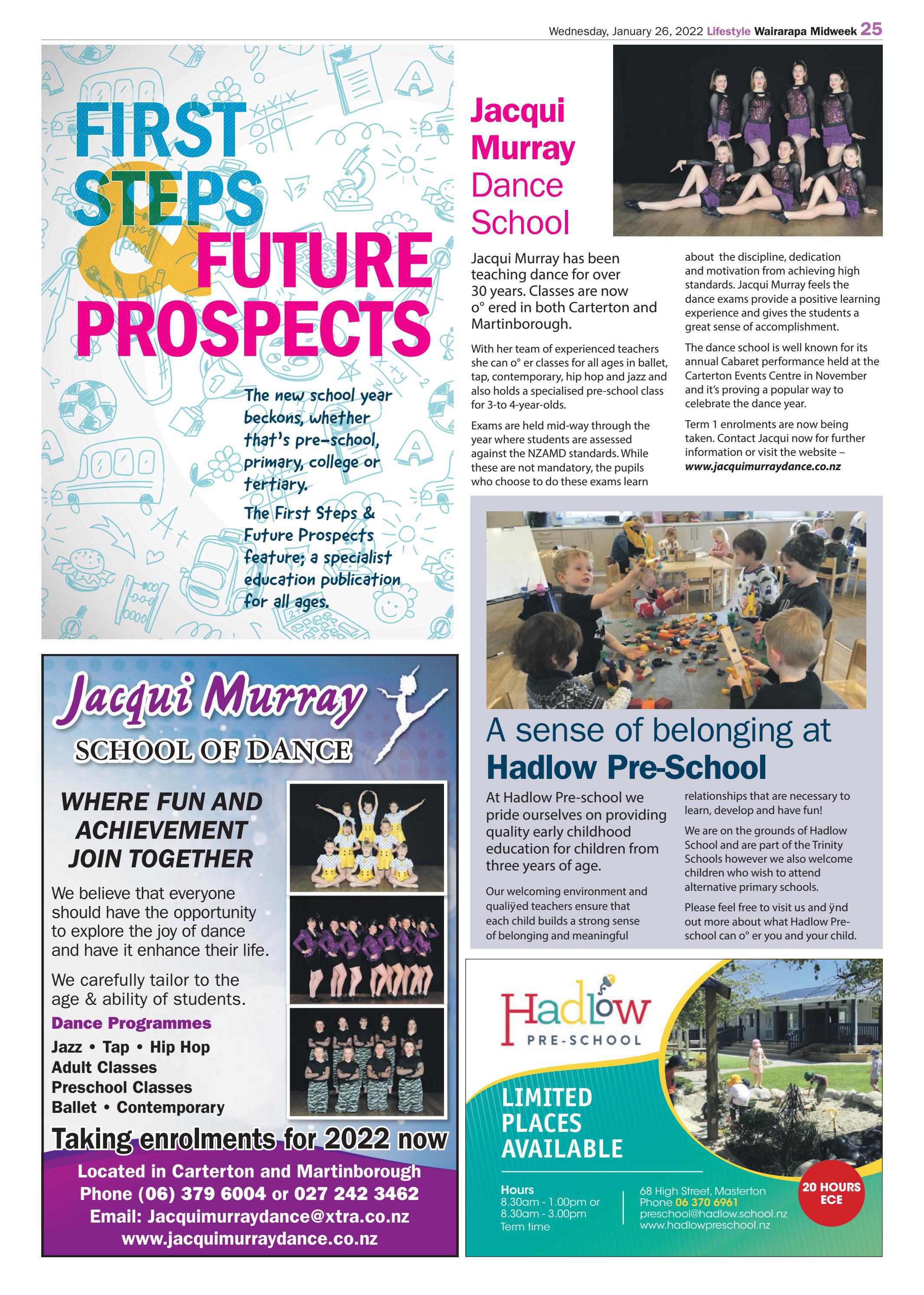 First Steps and Future Prospects 2022 by Wairarapa Times-Age - Issuu